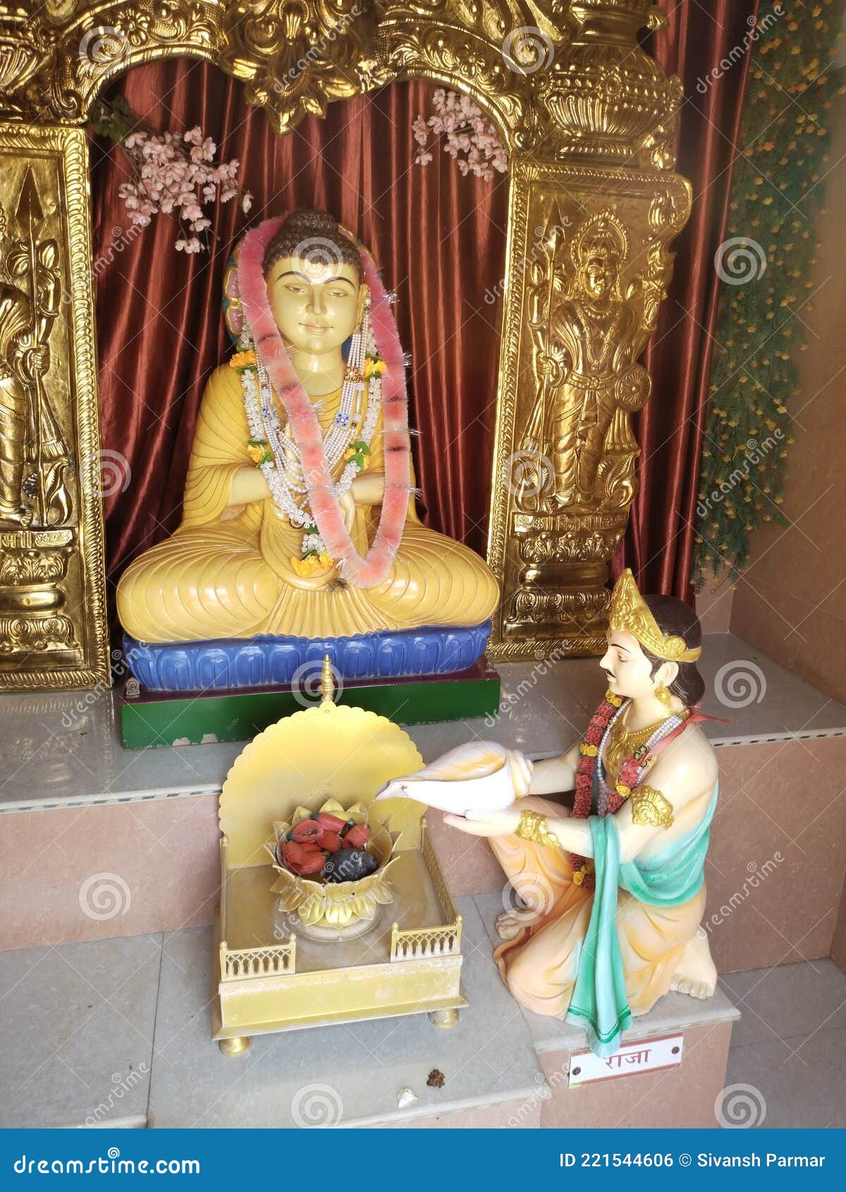 Buddha statue india stock photo. Image of india, statue - 221544606