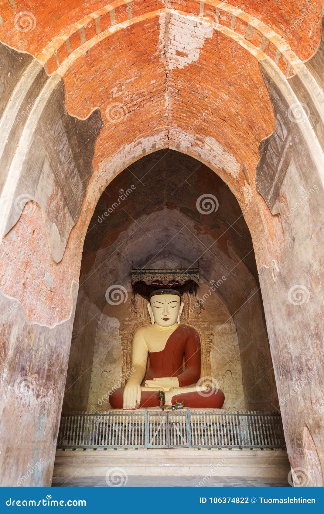 Buddha Statue Inside a Temple in Bagan Stock Photo - Image of buddha ...