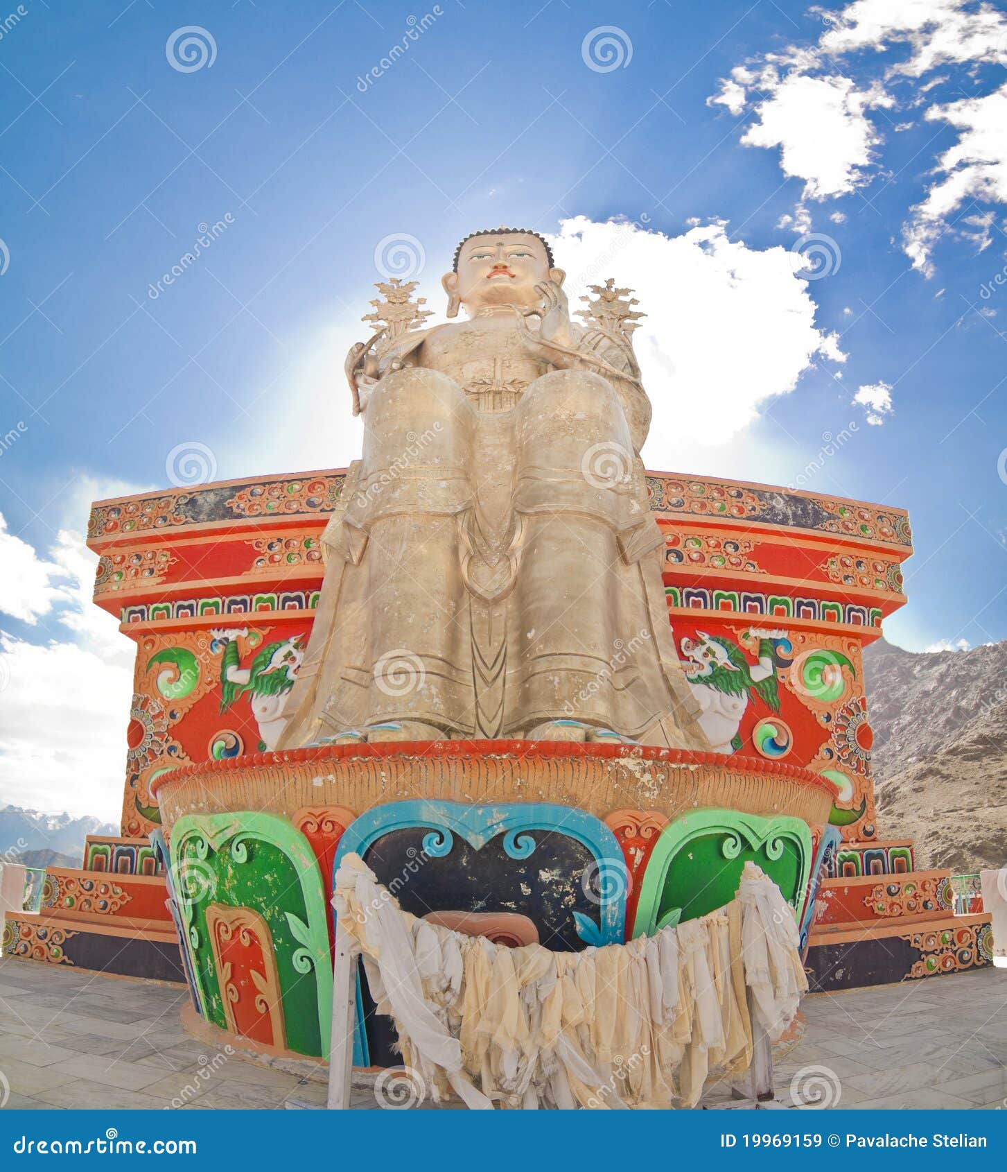 Likir Monastery Likir Gompa In Ladakh, Jammu And Kashmir, India. The ...
