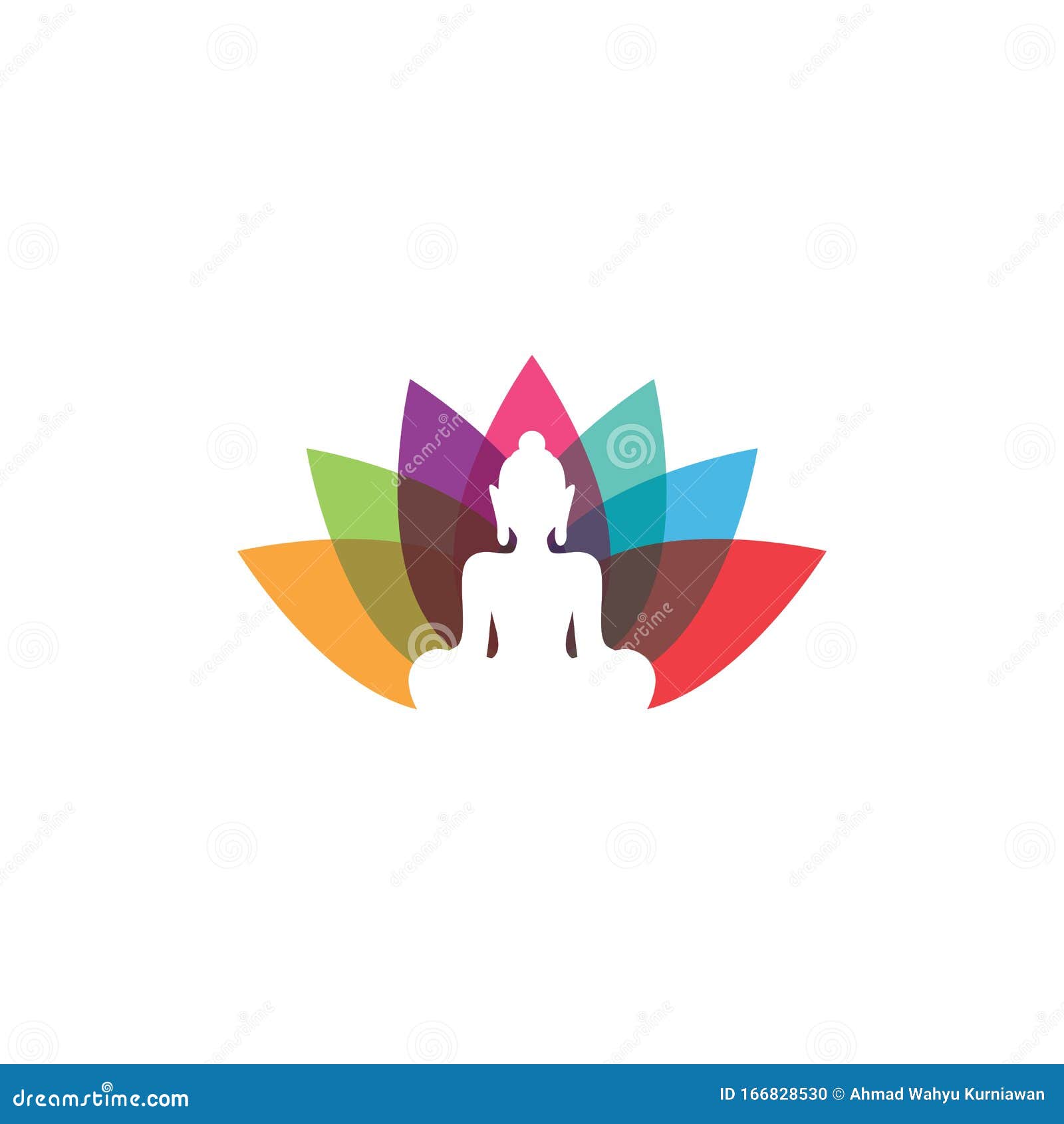 Buddha statue logo vector stock vector. Illustration of pose - 166828530