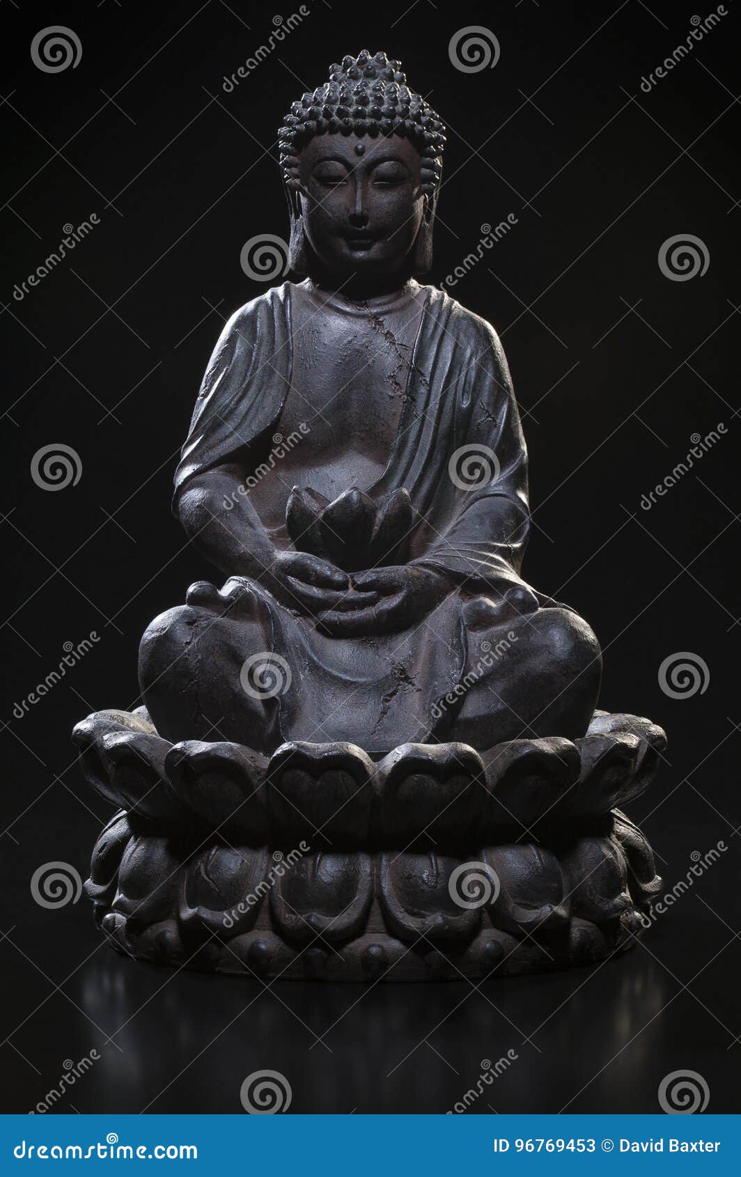 Buddha In A Pose Of A Varada Mudra. Royalty-Free Stock Photography ...