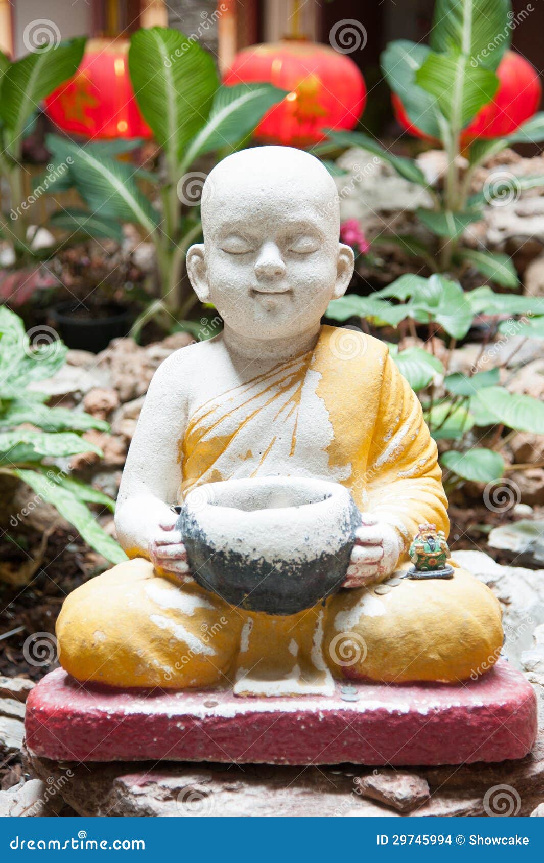Buddha Statue with Plaster. Stock Photo - Image of china, asia: 29745994