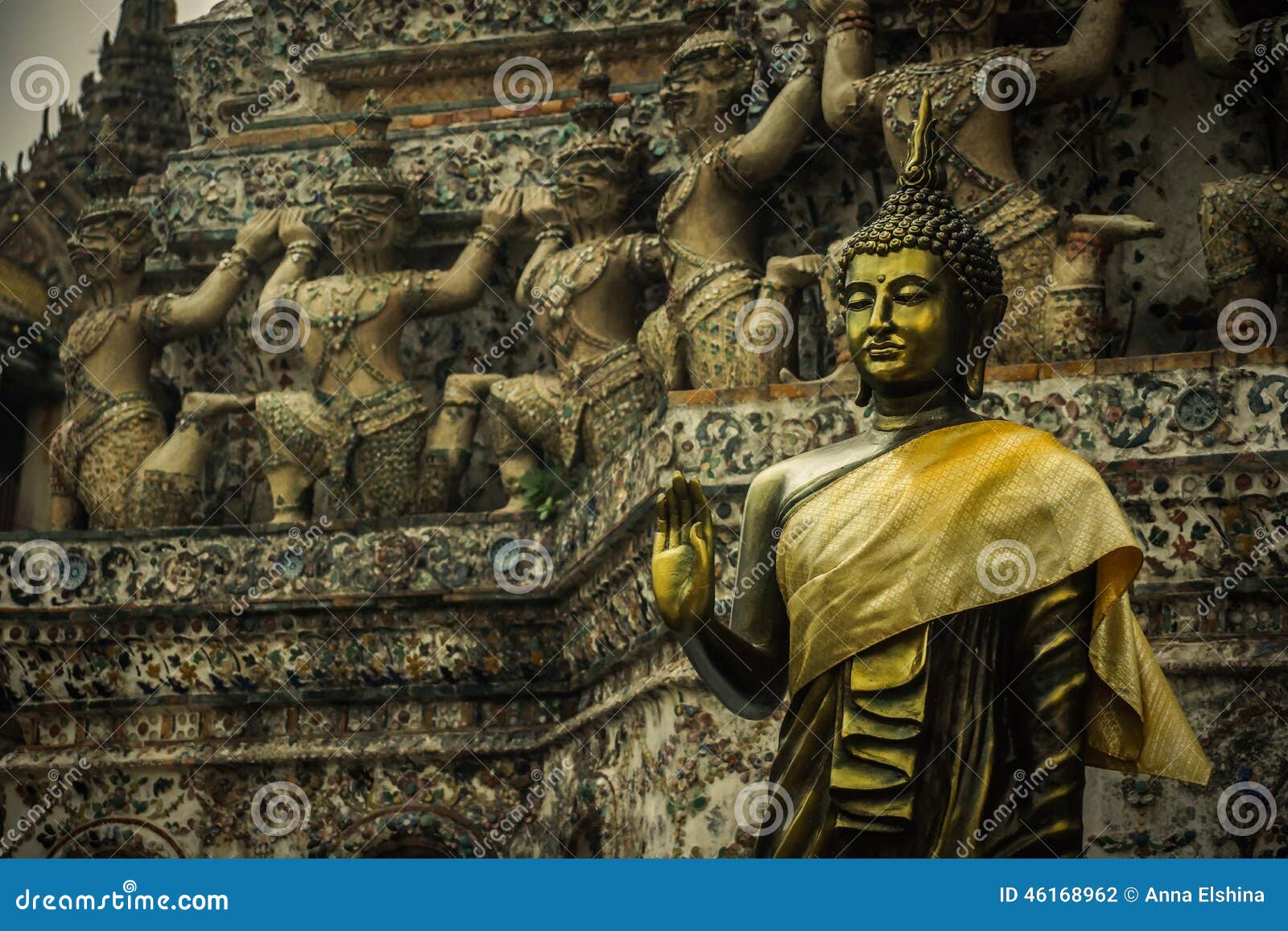 Statue Of Thai Buddha With Archer Royalty-Free Stock Photography ...