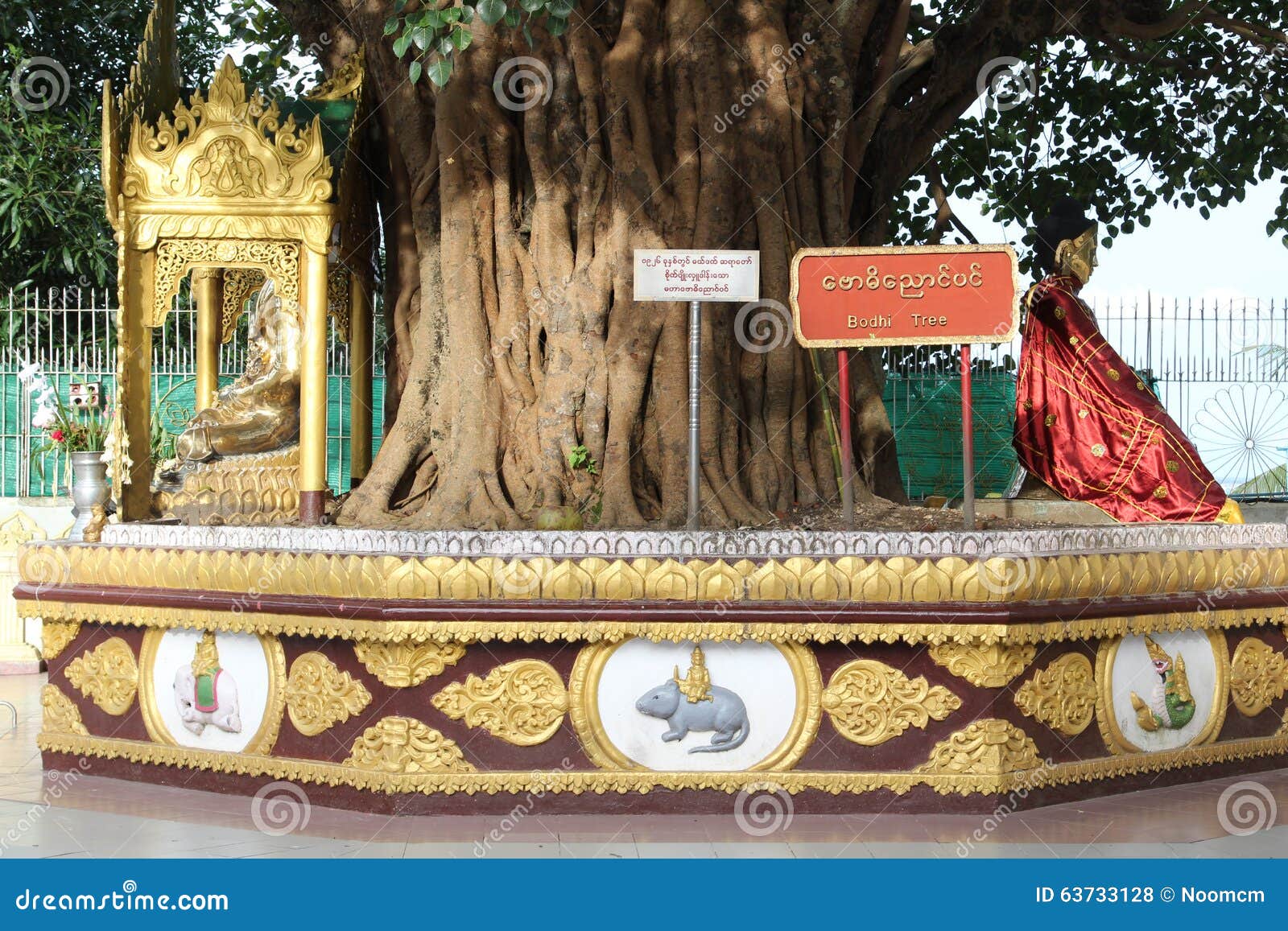Buddha statue stock photo. Image of tradition, tree, history - 63733128