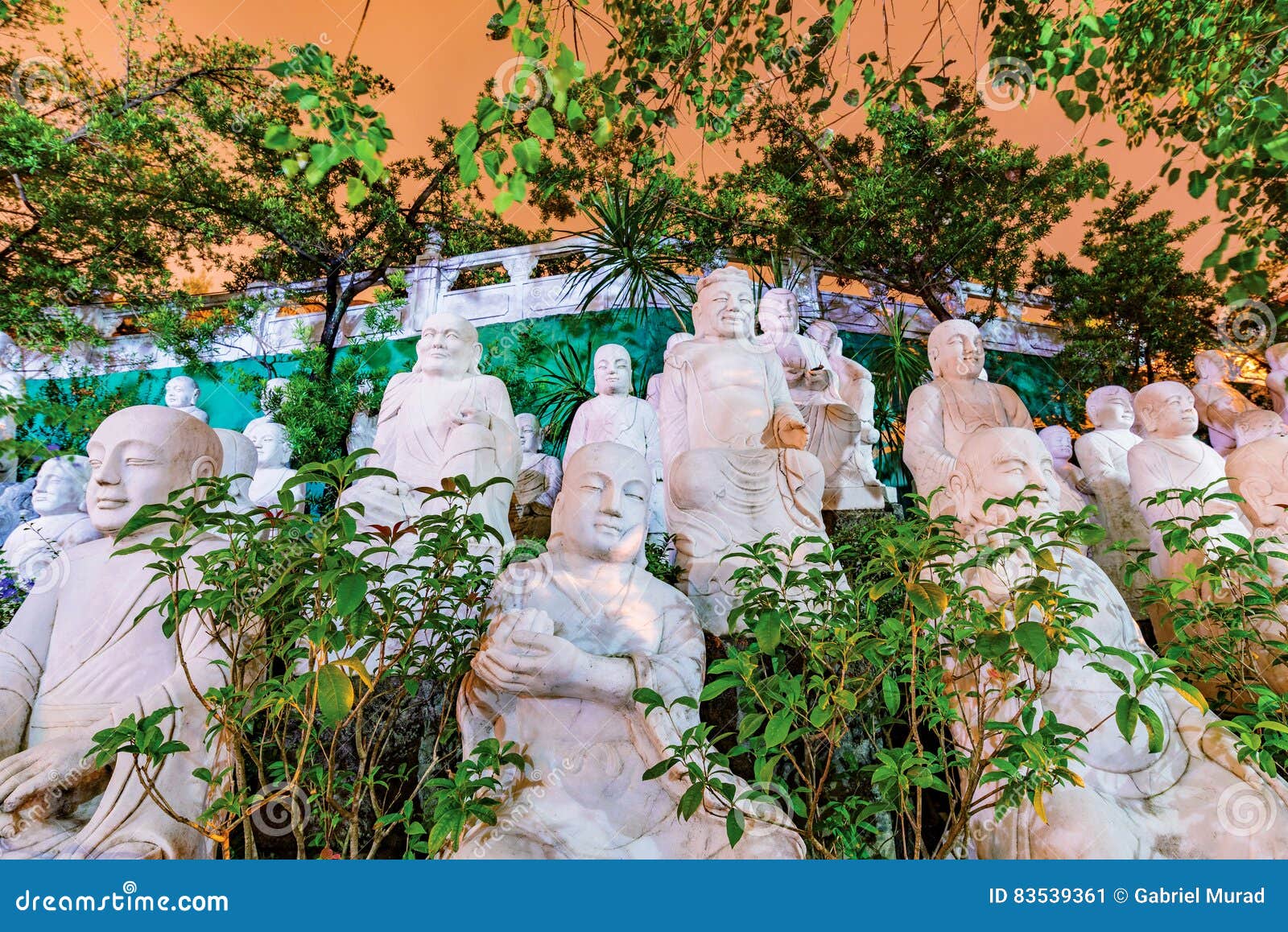 Buddha Statues with Trees and Nature Stock Image - Image of buddhism ...