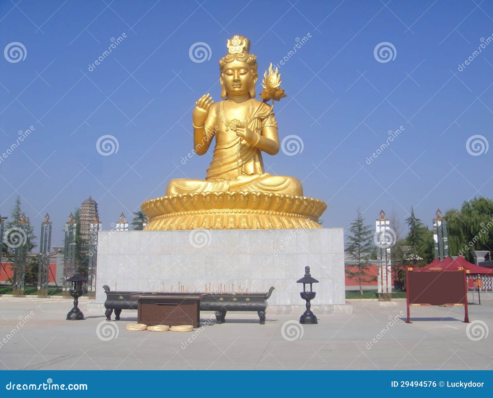 Buddha Status at Famen Temple Stock Photo - Image of ancient, legacy ...