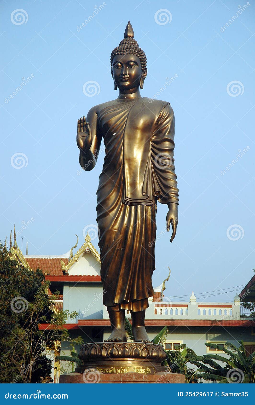 Buddha staty redaktionell arkivbild. Bild av välsignelse - 25429617