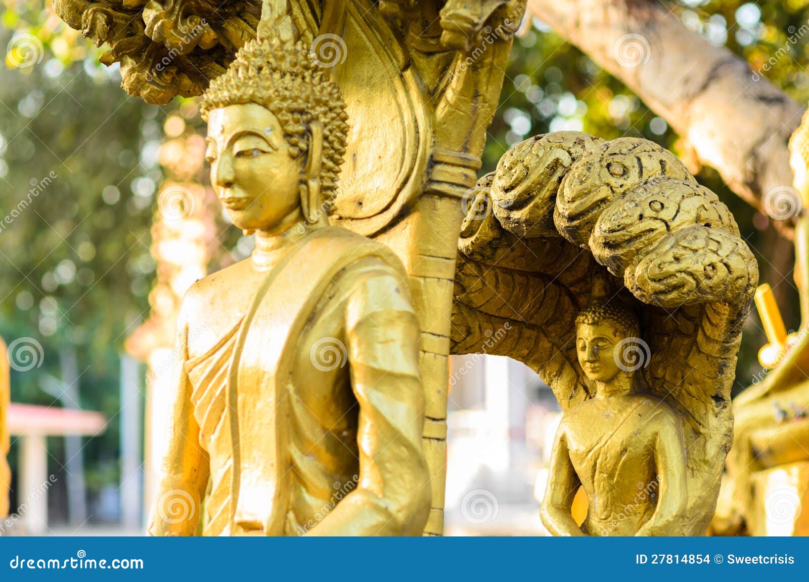 Buddha Staty I Thais Tempel Arkivfoto - Bild av objekt, fryst: 27814854