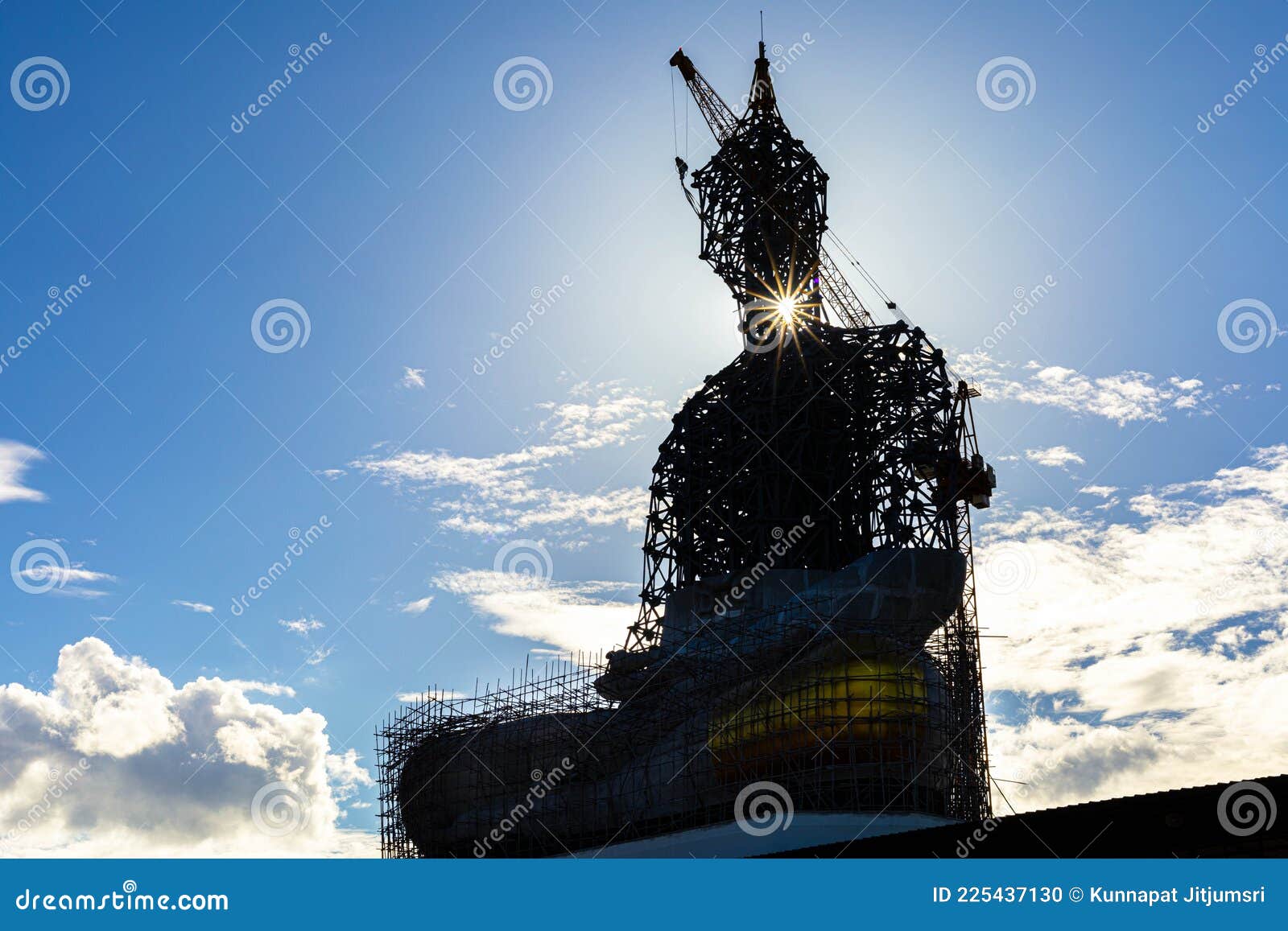 Buddha Structure Big Body with Sky and Sunlight Background Stock Photo ...