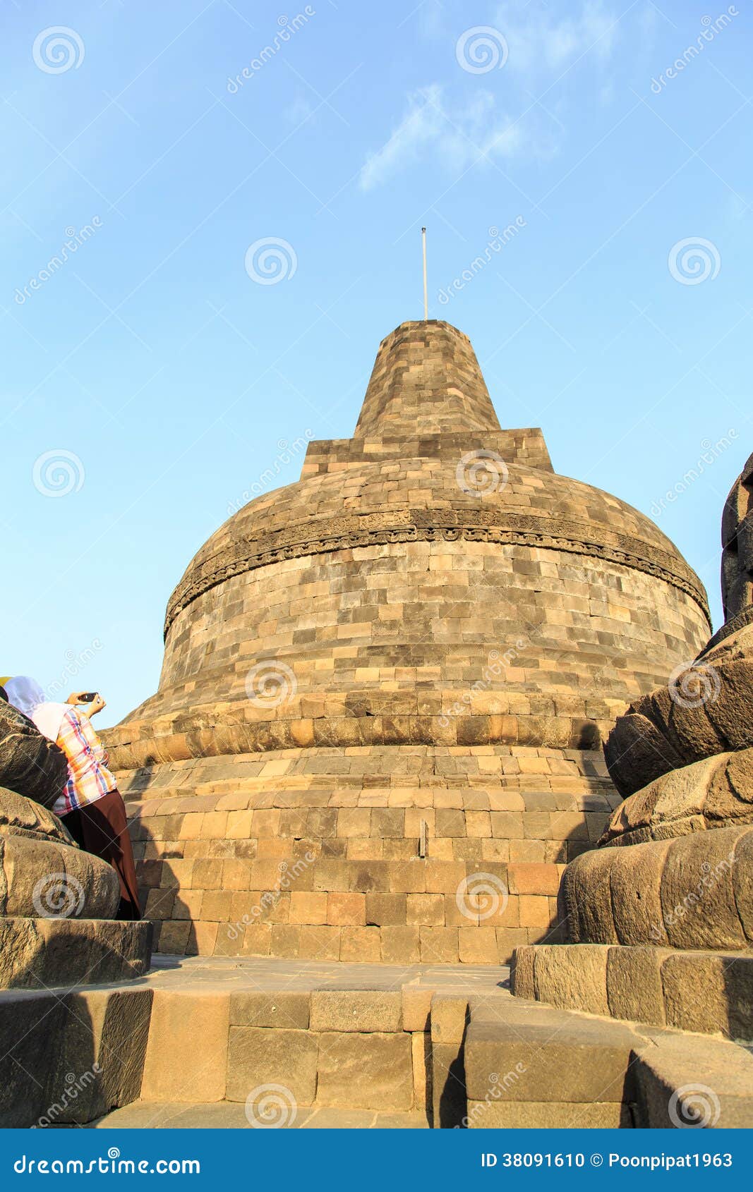 Buddha Stupa Borobudur Temple Stock Photo - Image of background ...