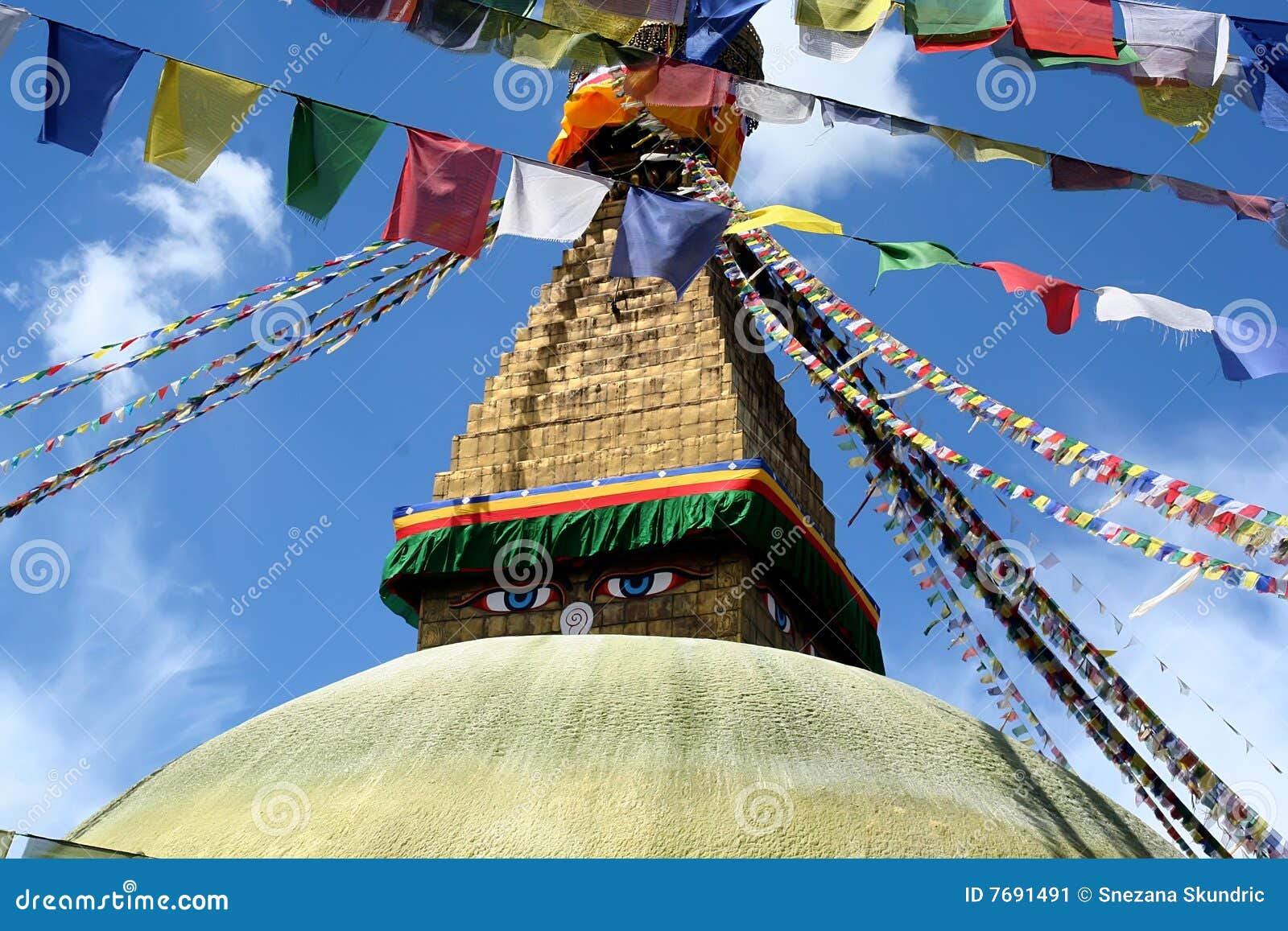 Buddha Stupa in Kathmandu stock image. Image of buddha - 7691491