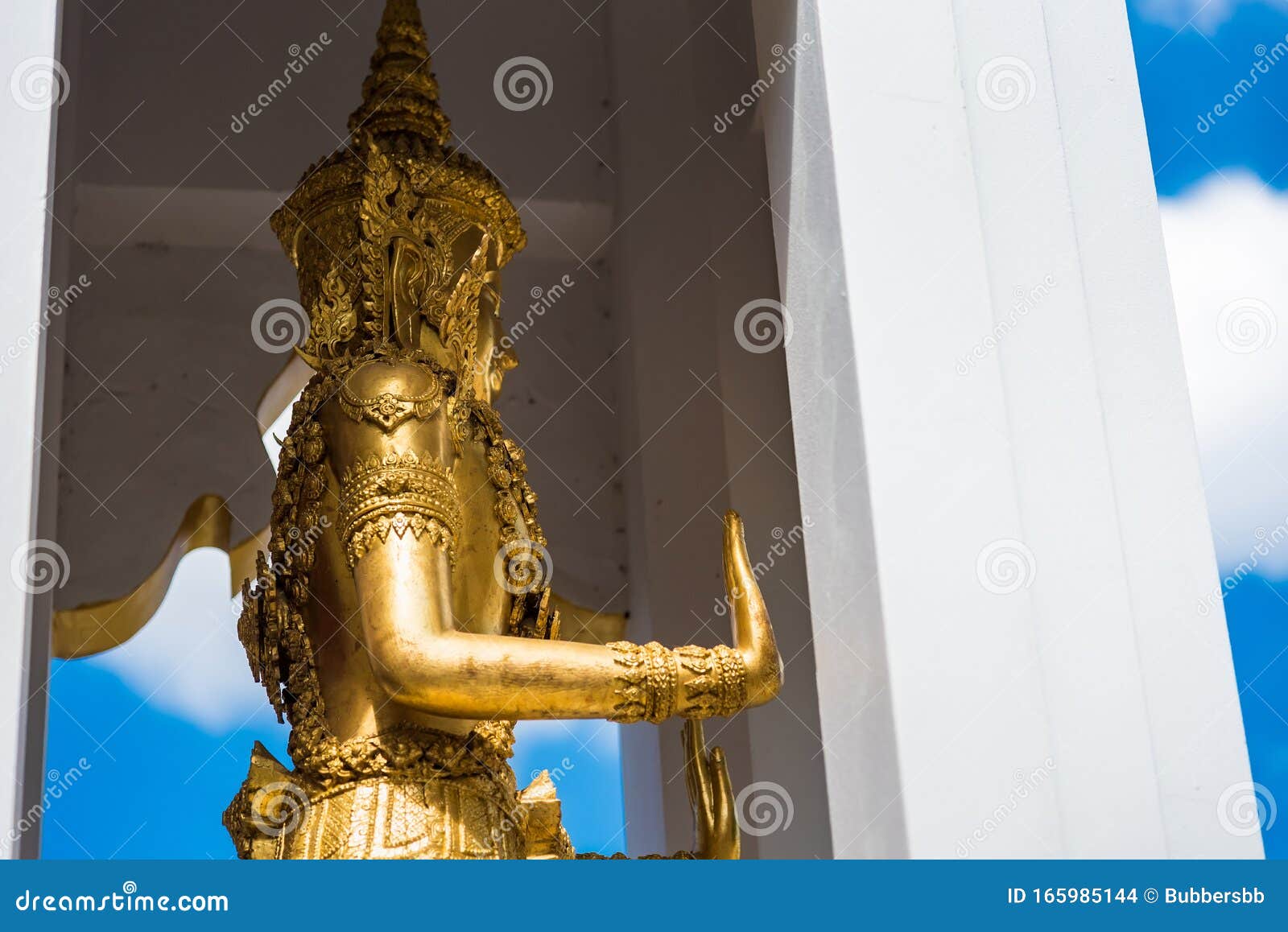 Buddha in a Temple at Evening Sunset Background.Thailand Stock Photo ...
