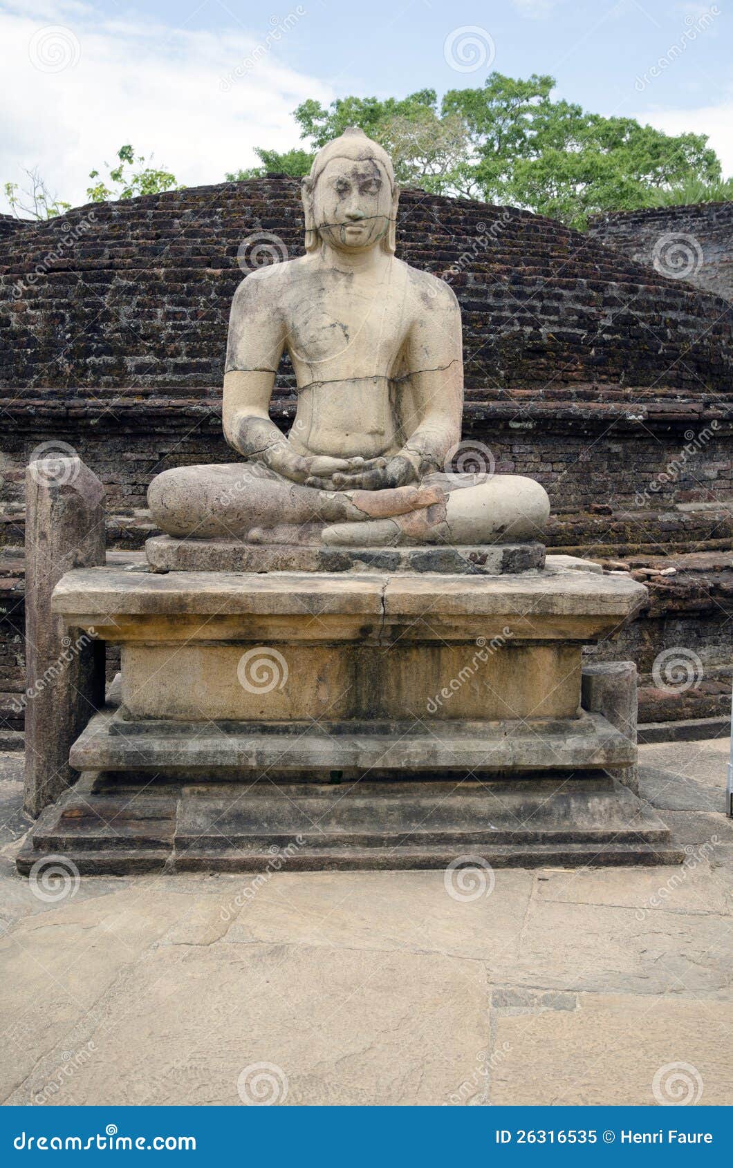 Buddha With Temple Building Background Royalty-Free Stock Photo ...