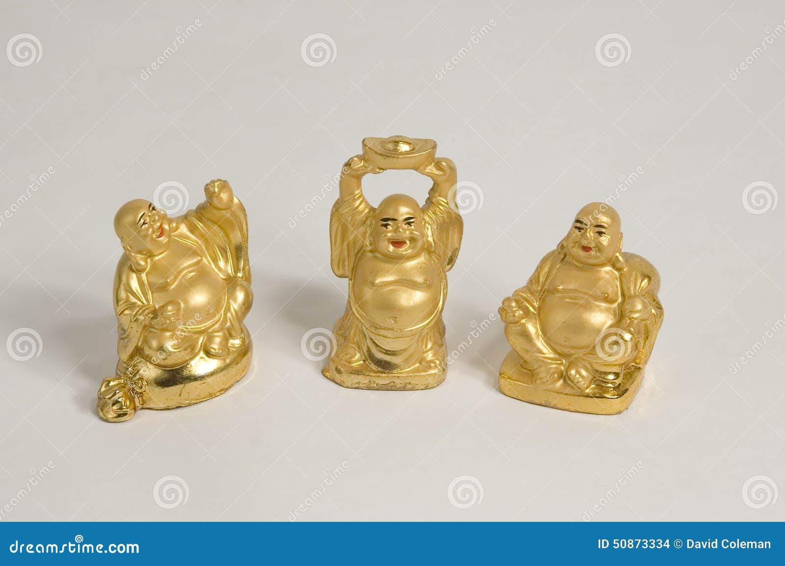 Buddha trio stock photo. Image of trio, figures, golden - 50873334