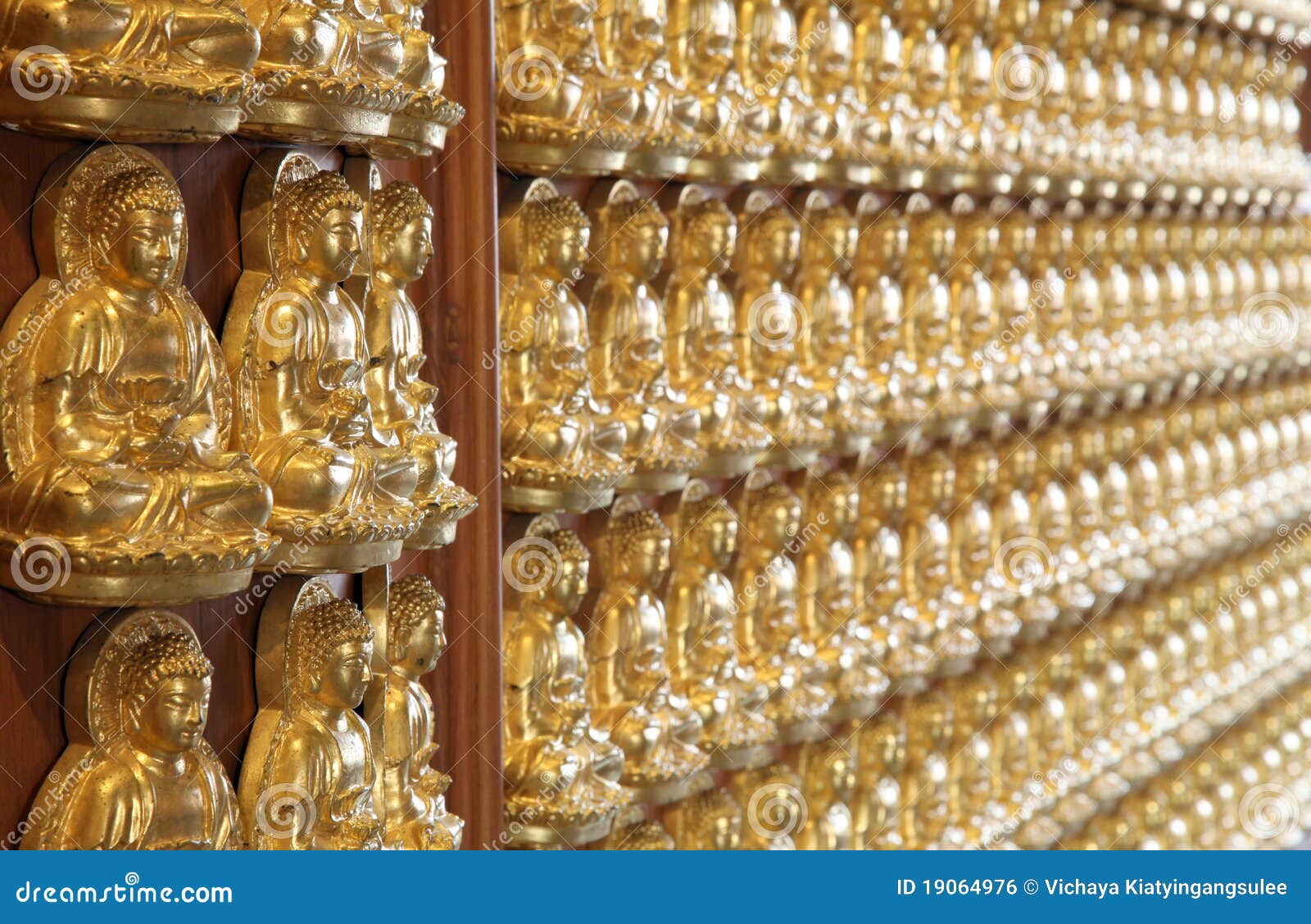 Buddha Wall Of Thai Style Pattern Stock Image | CartoonDealer.com #24264361