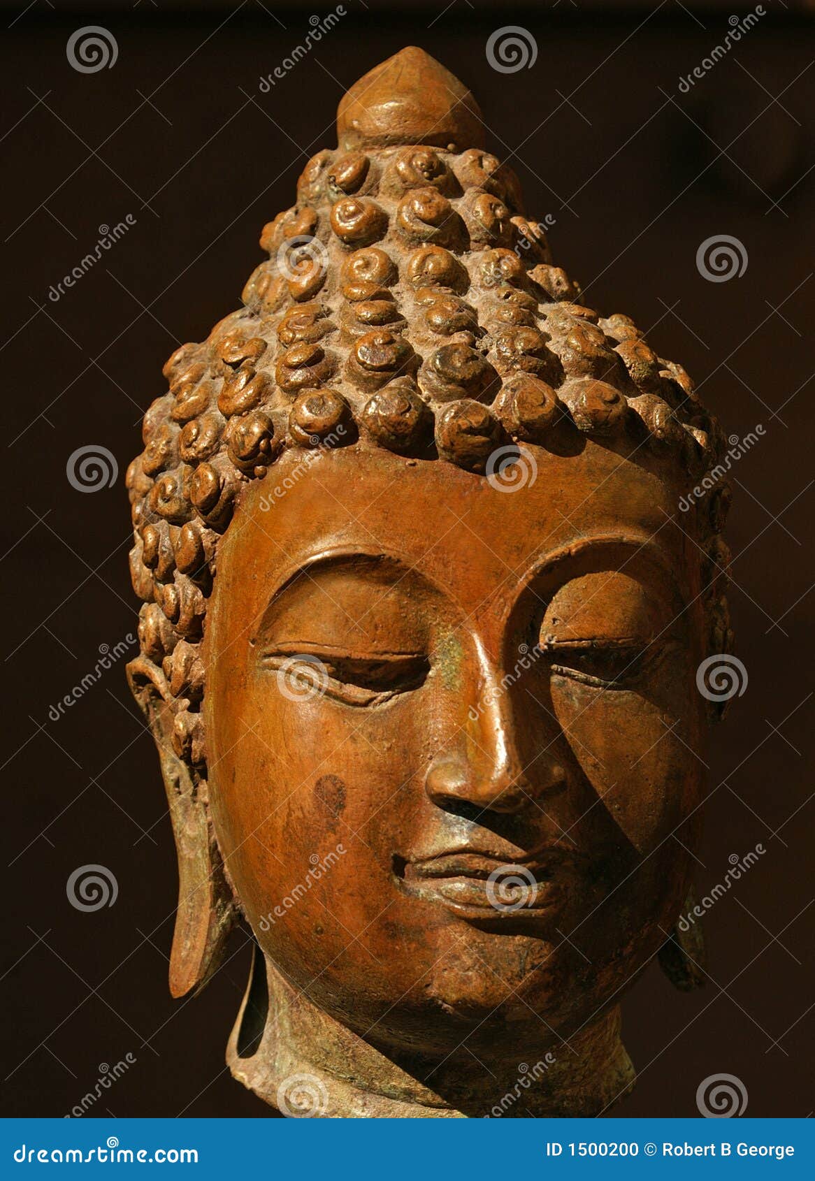 Buddhas Head stock photo. Image of thailand, worship, religious - 1500200