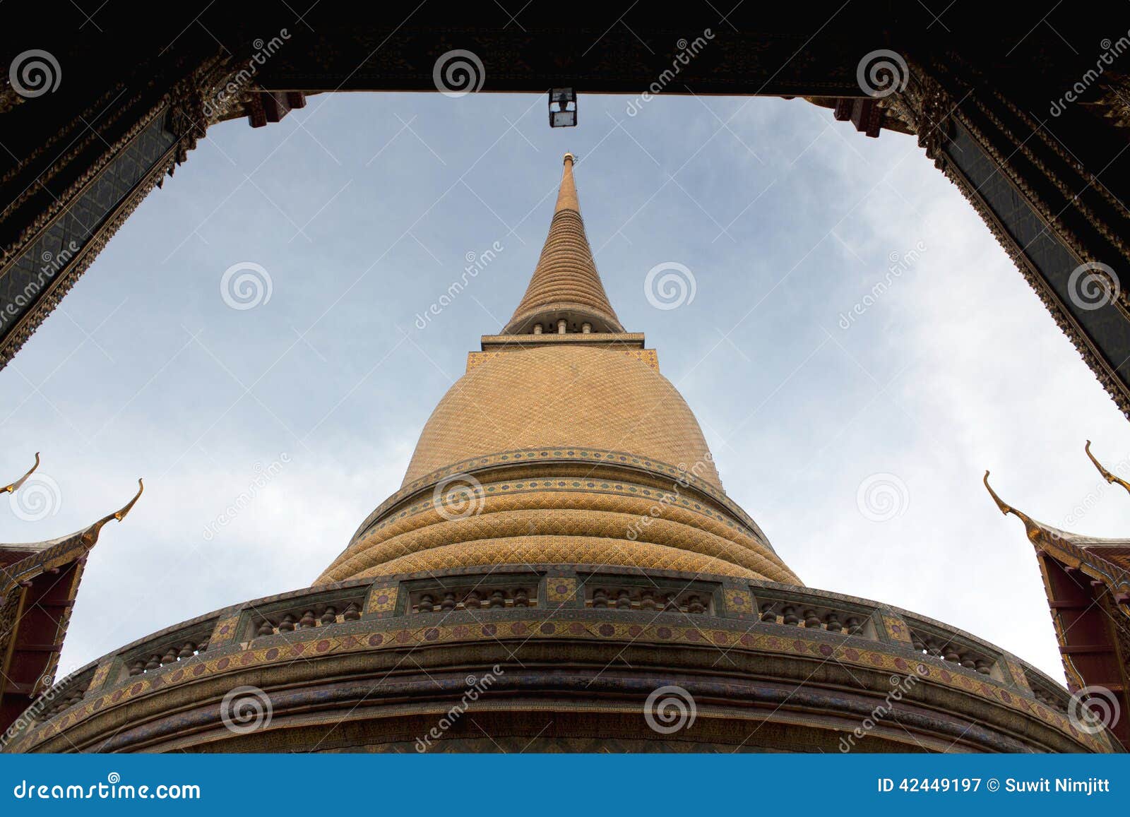 Buddhism pagoda stock image. Image of temple, thailand - 42449197
