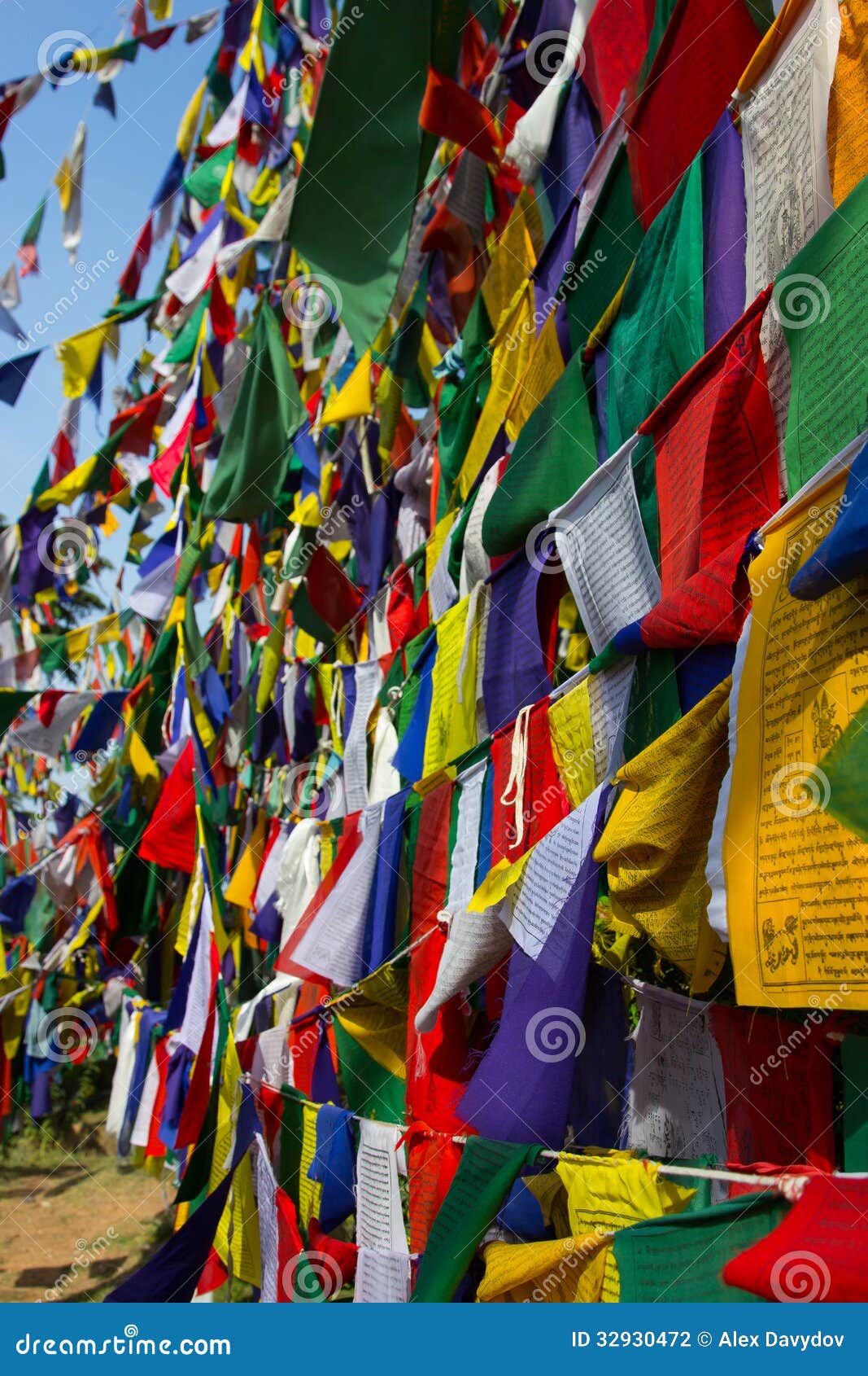 Buddhism, Prayer flags stock photo. Image of sacred, color - 32930472