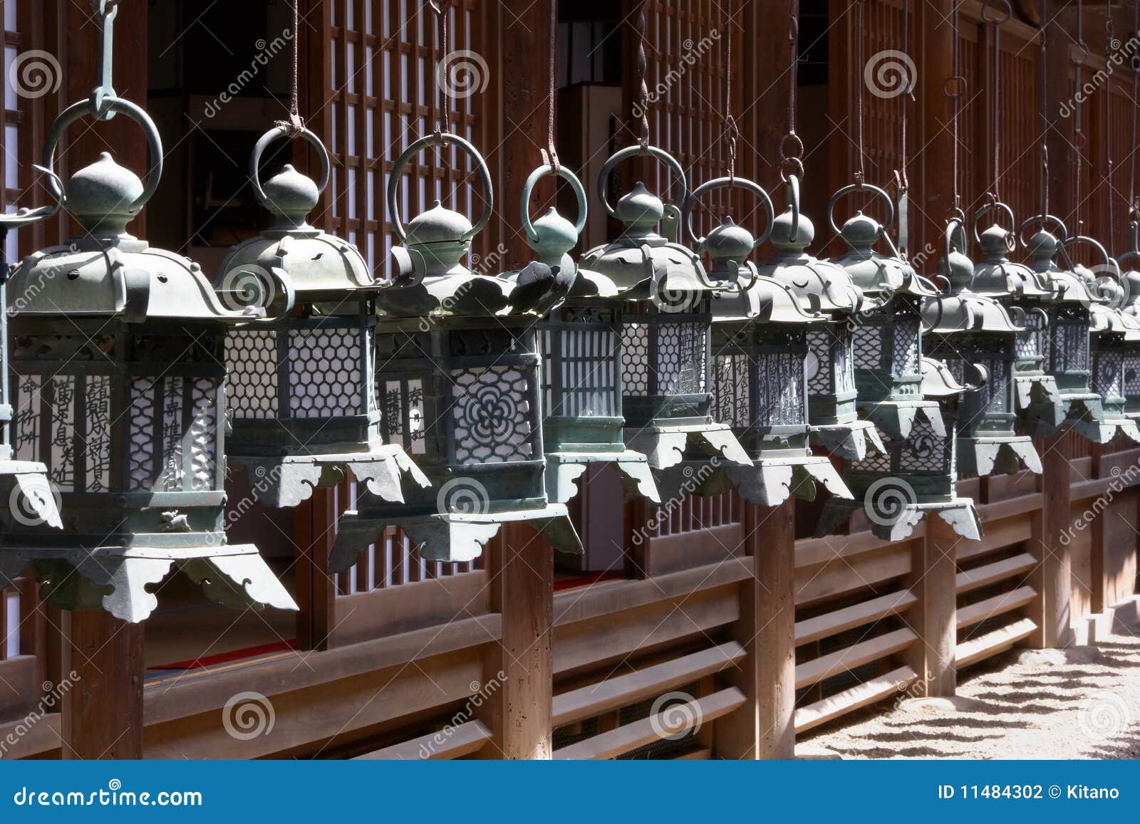 Buddhism Temple Lanterns stock photo. Image of blinds - 11484302