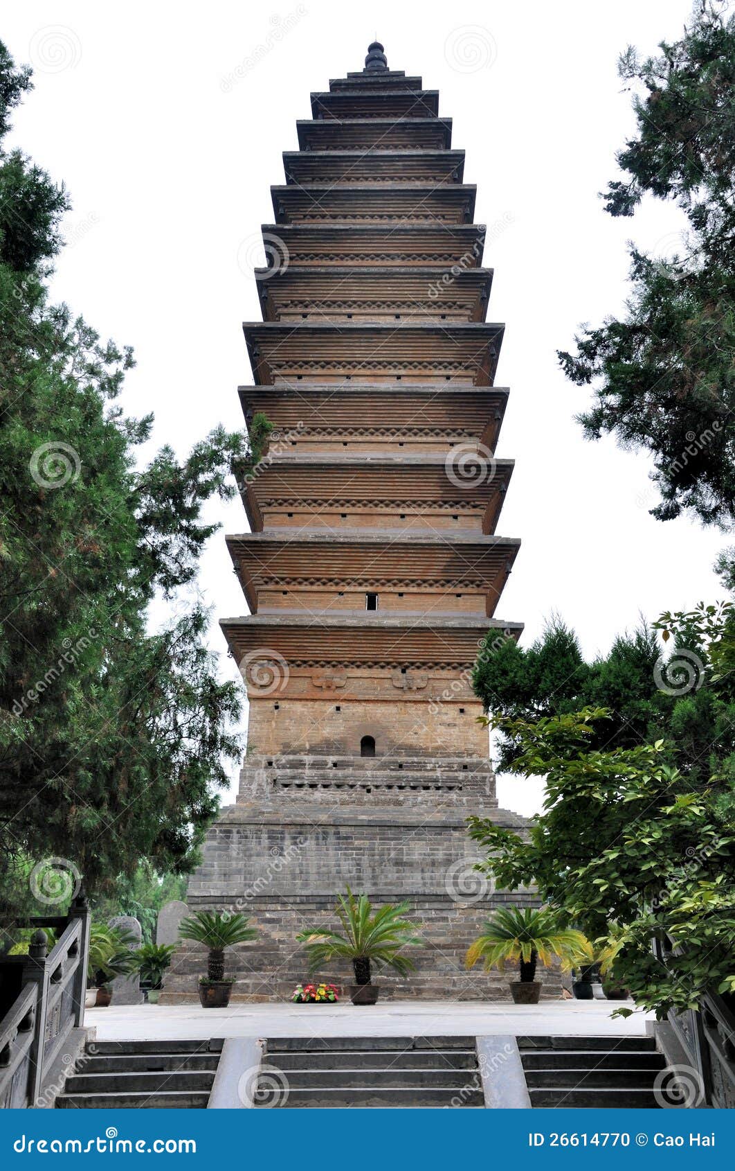 Buddhism Tower in Chinese Old Temple Stock Photo - Image of faith ...