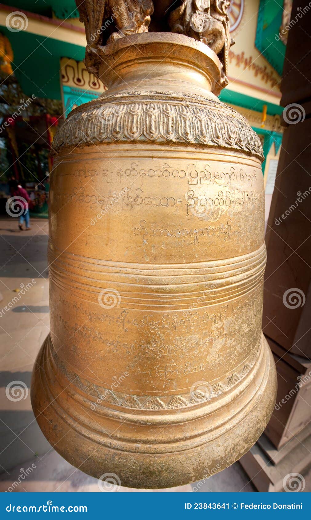 Buddhist bell stock image. Image of antique, religious - 23843641