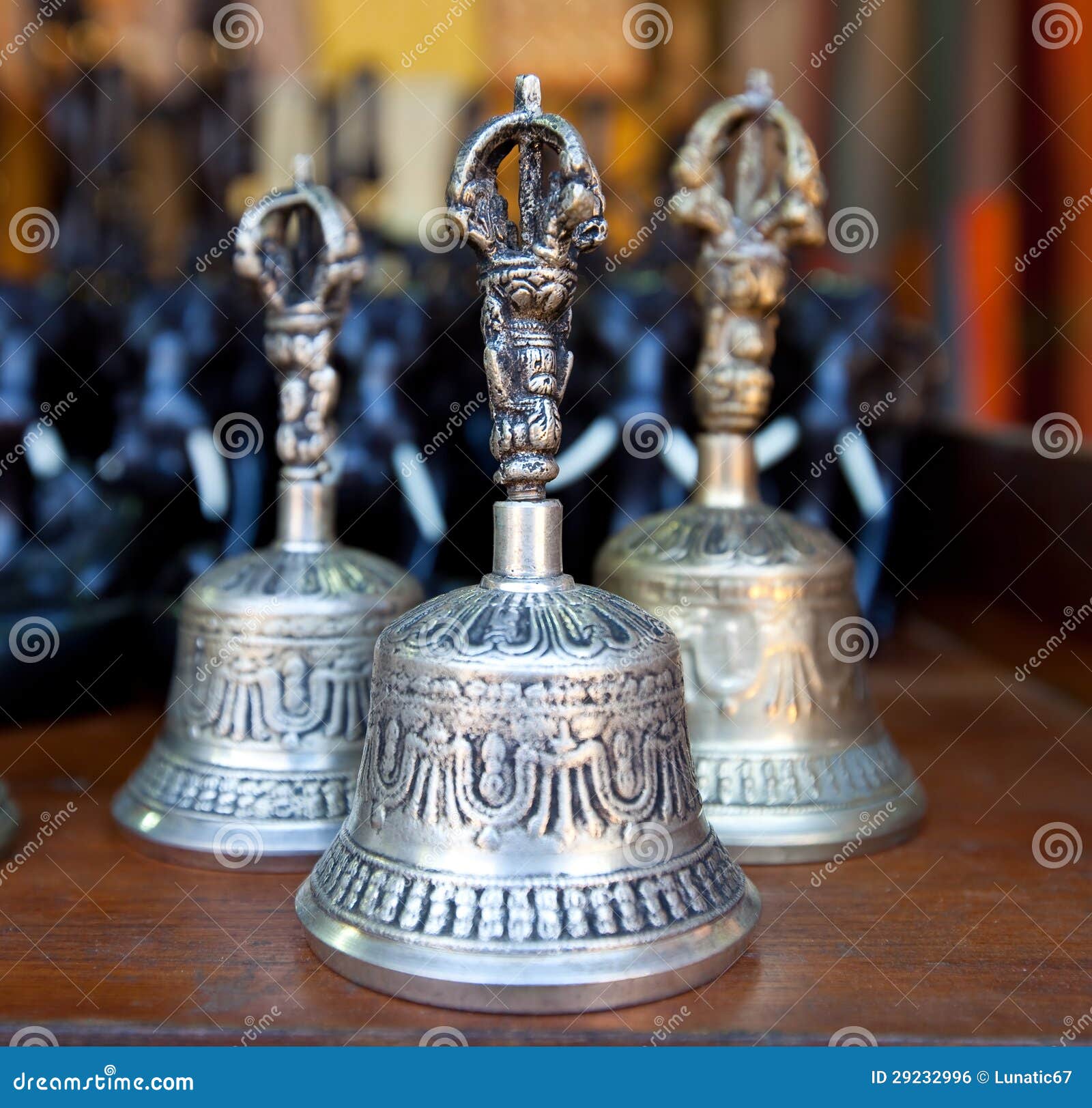 Buddhist bell. stock photo. Image of golden, luck, bronze - 29232996