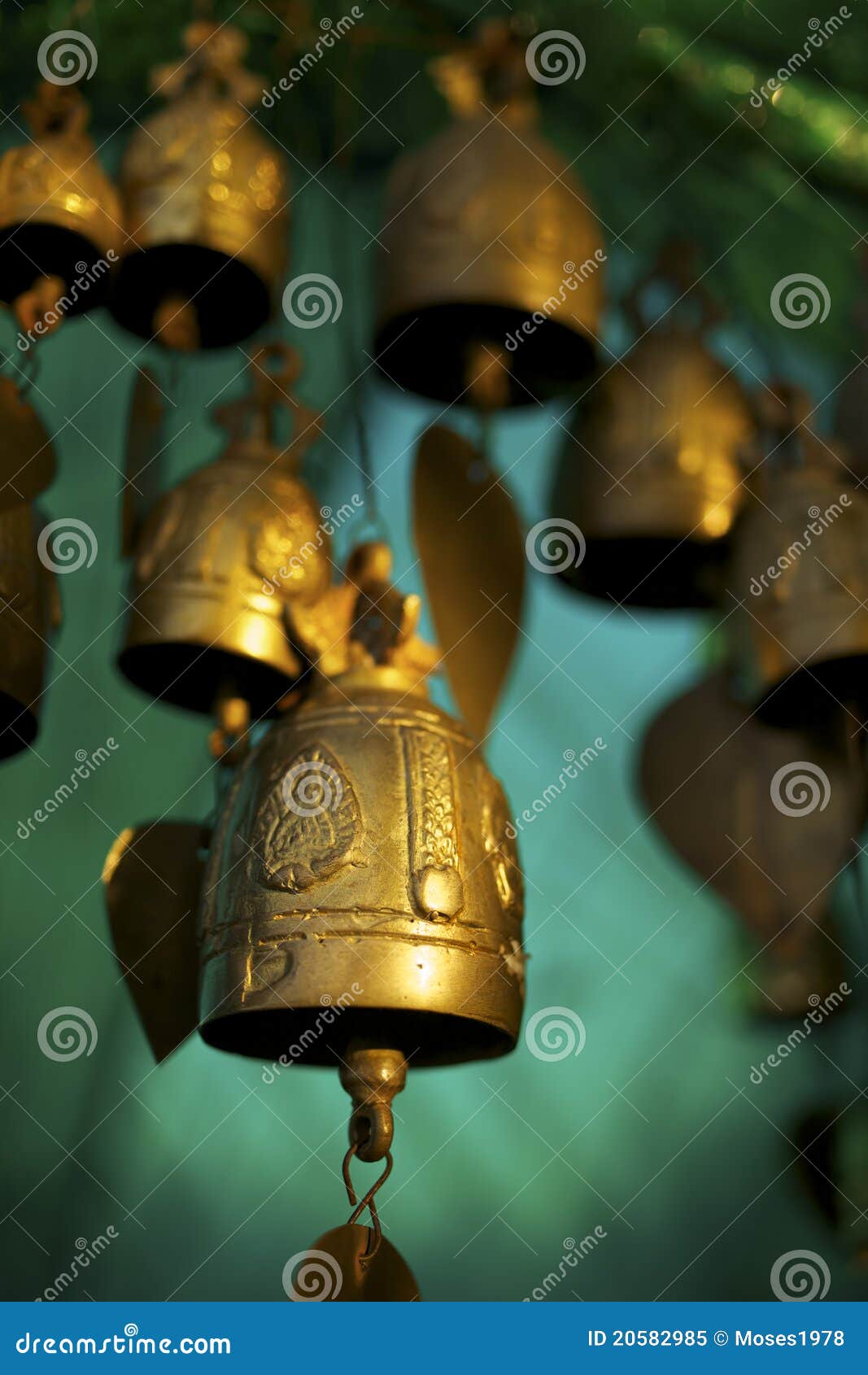 Buddhist bells stock image. Image of metal, thailand - 20582985