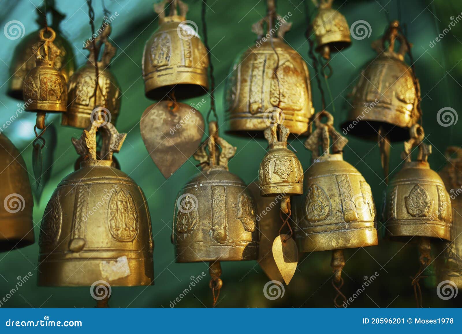 Buddhist bells stock image. Image of worship, buddhism - 20596201