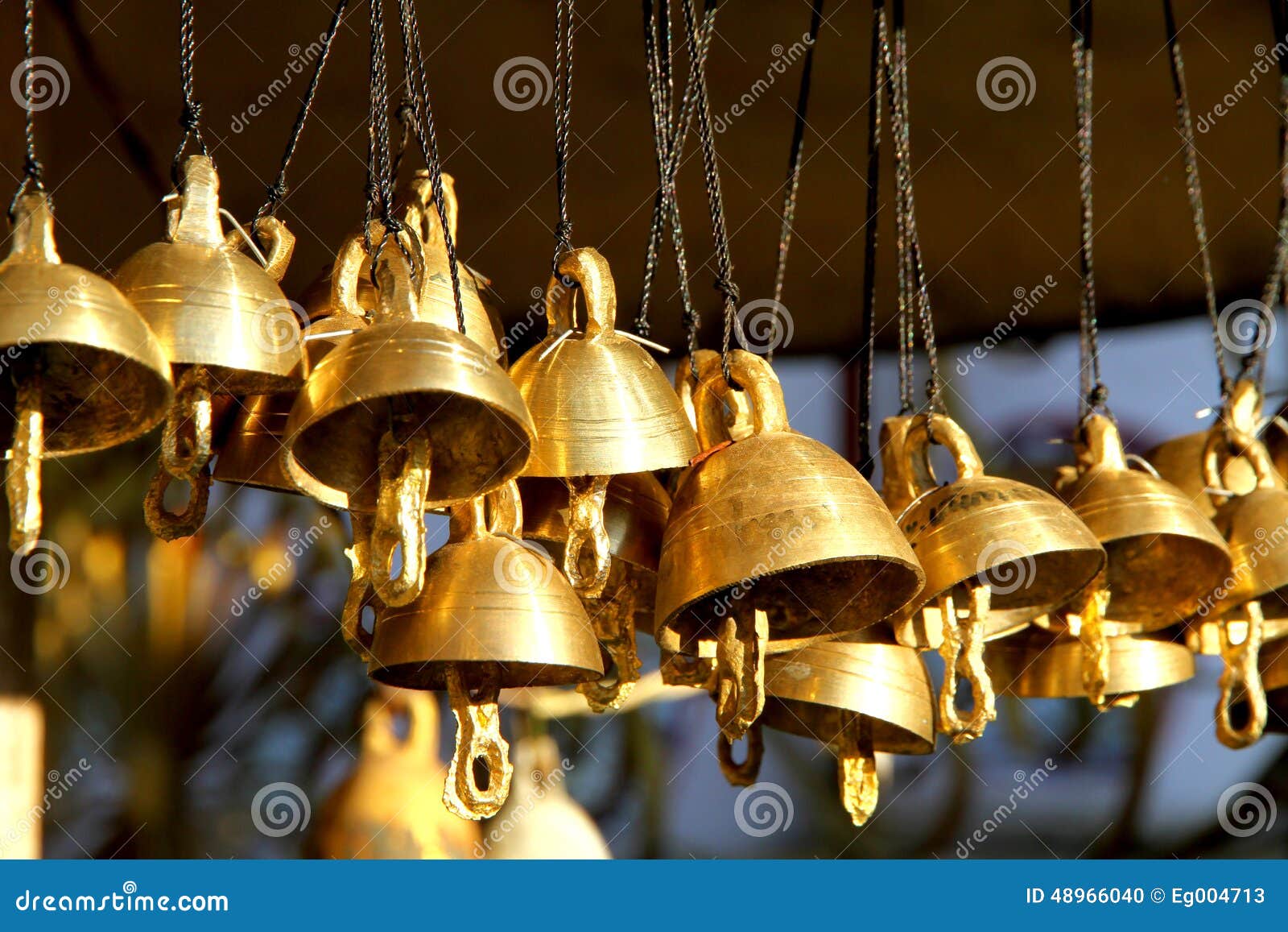 Buddhist bells stock photo. Image of india, architectural - 48966040