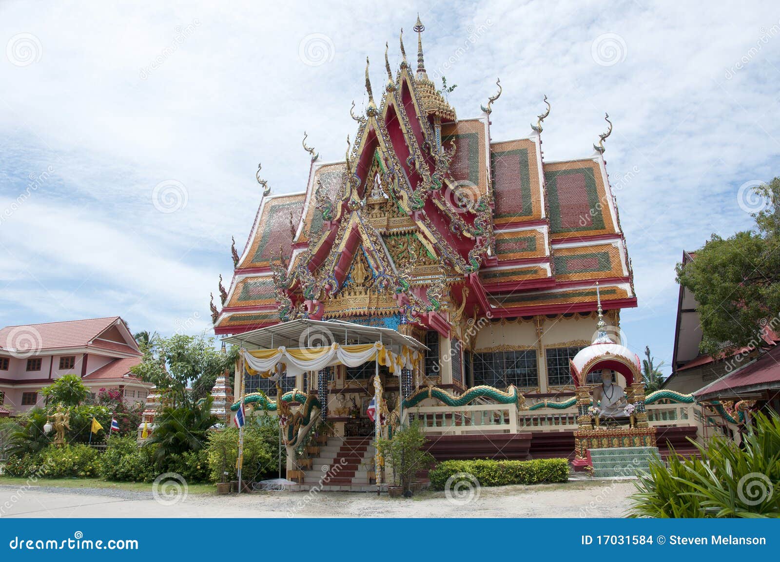 Buddhist Building in Thailand Stock Photo - Image of religion, historic ...