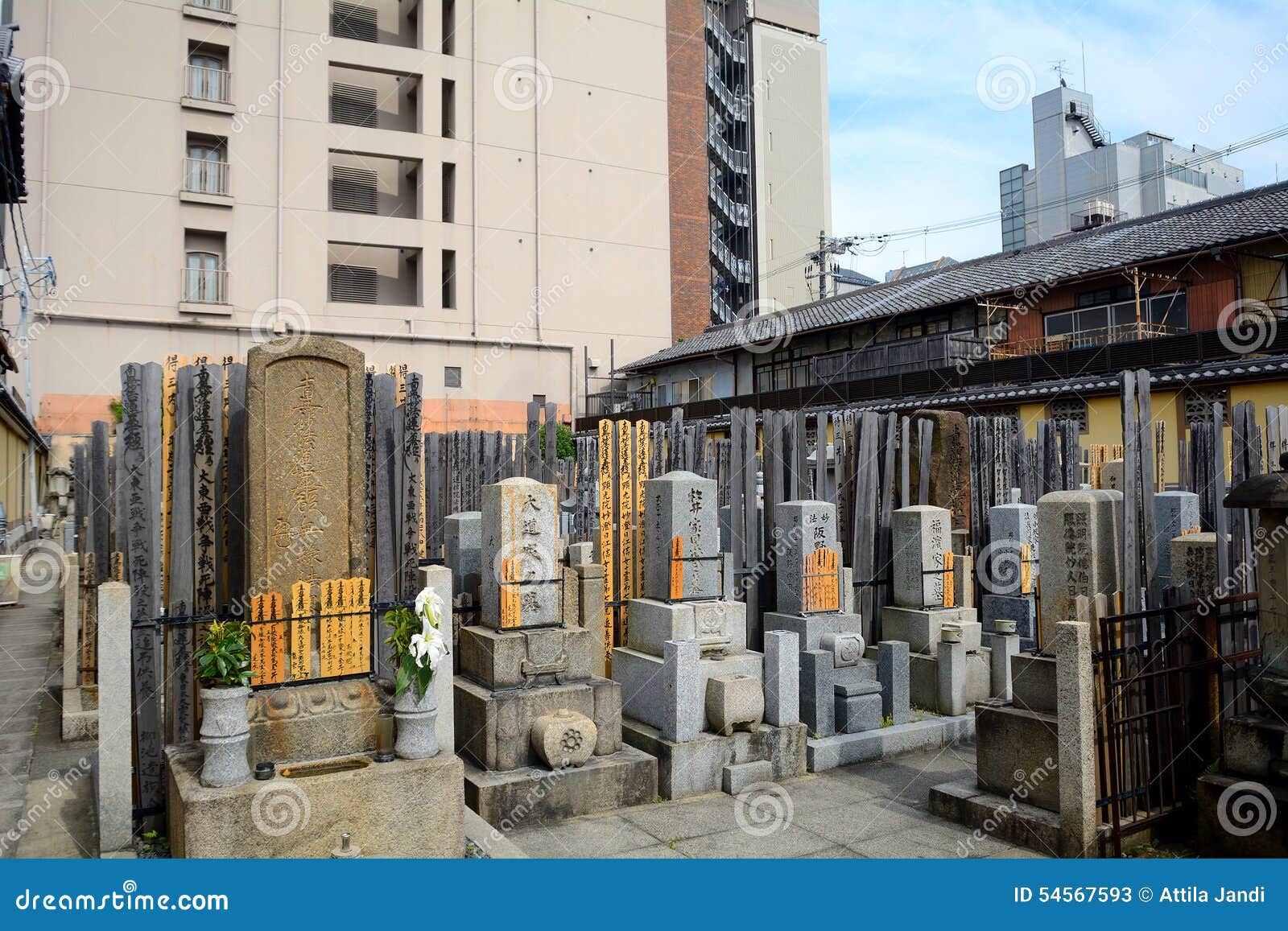 Buddhist Cemetery, Kyoto, Japan Editorial Stock Photo - Image of asian ...