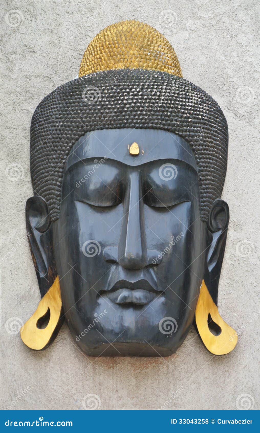Buddhist craft mask stock photo. Image of slim, contemplation - 33043258