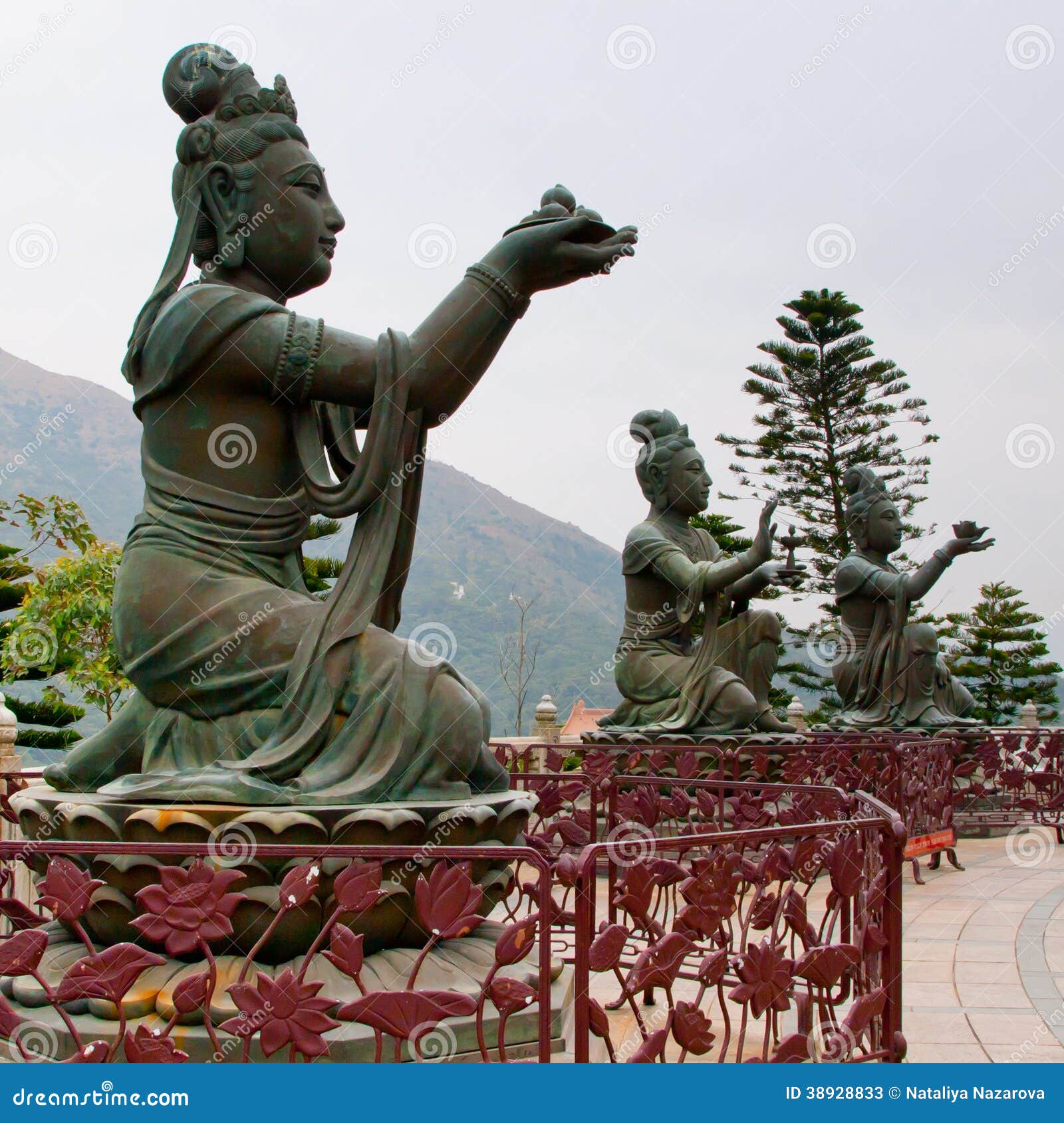 Buddhist Deva statue stock image. Image of meditation - 38928833