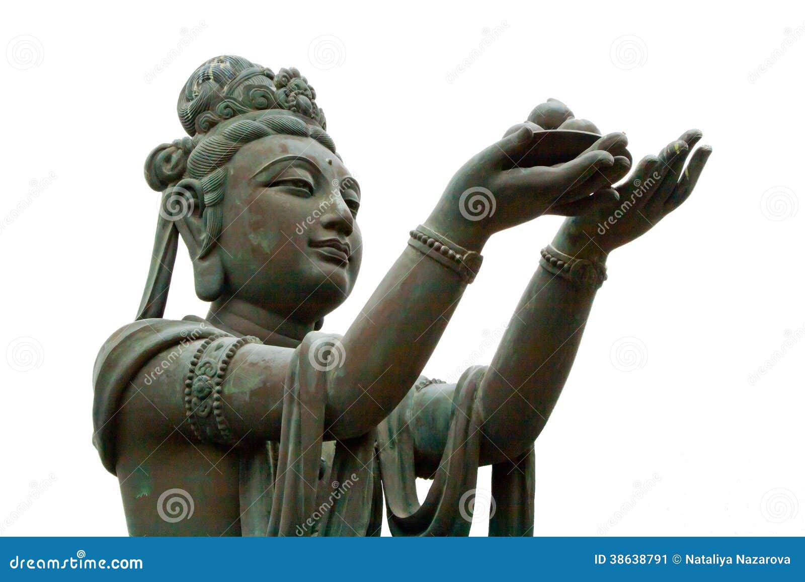 Buddhist Deva statue stock image. Image of tall, isolatedbackground ...