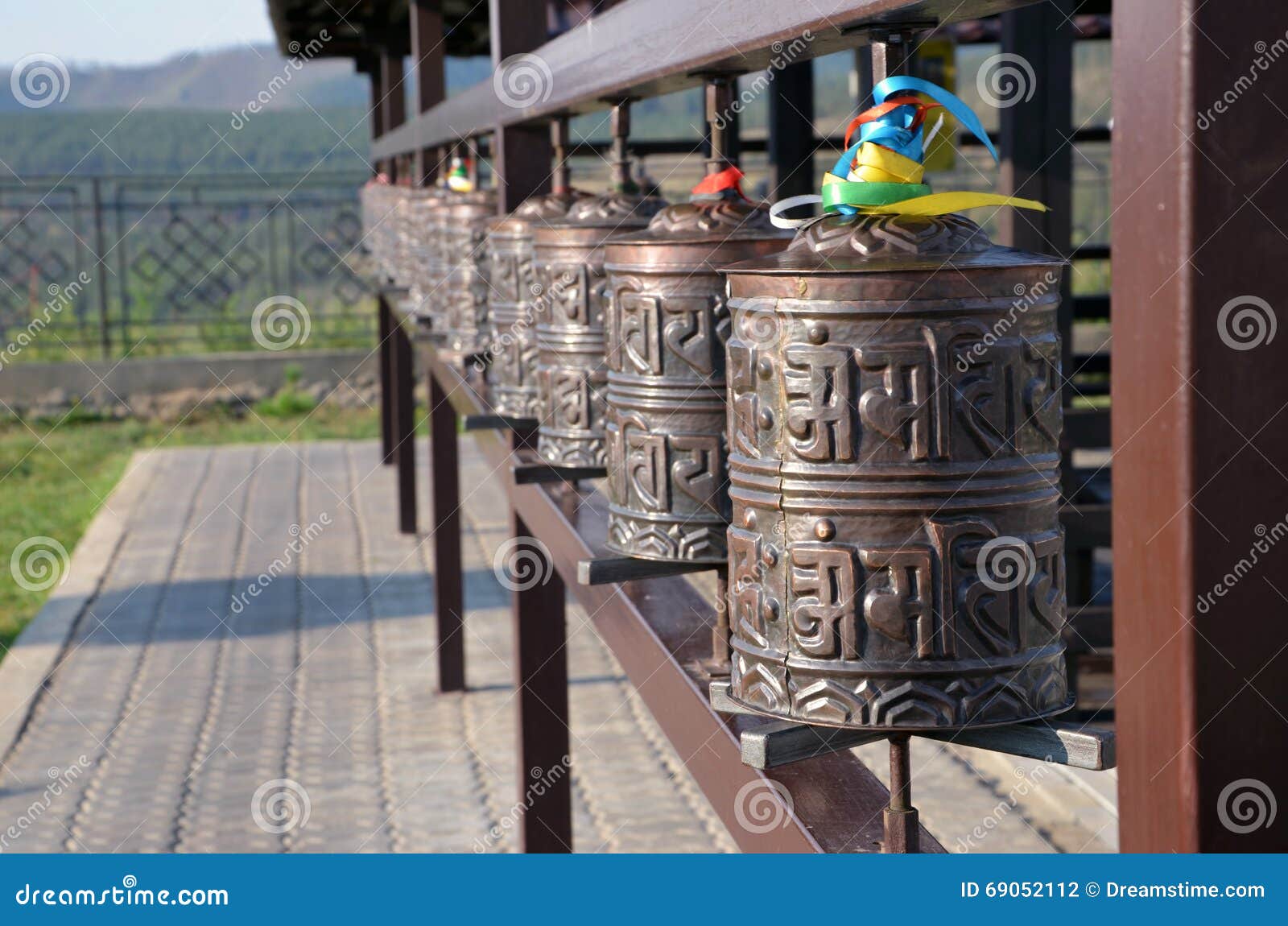 Buddhist Drums In A Ladakh Monastery In India. Royalty-Free Stock ...