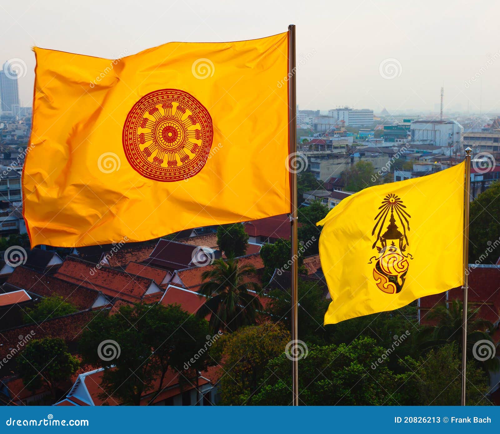 Buddhist flags stock image. Image of wind, national, waves - 20826213