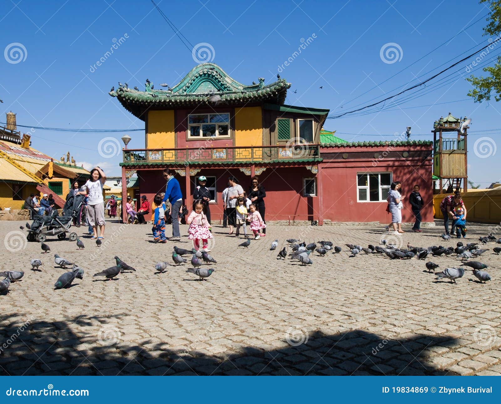 Buddhist Gandan Temple in Mongolia Editorial Stock Image - Image of ...