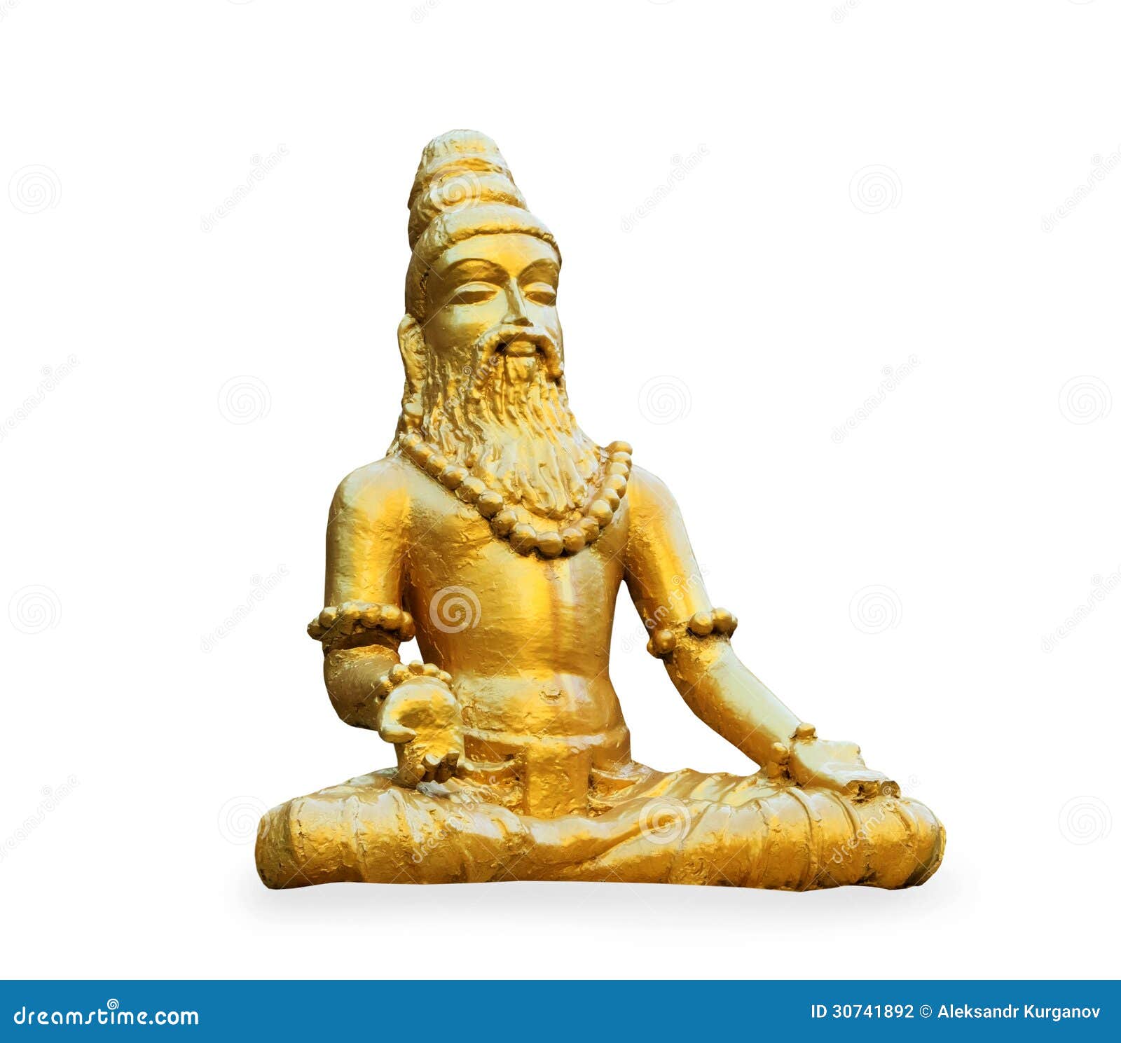 Buddhist Golden Statue Man Meditating Stock Photo - Image of india ...