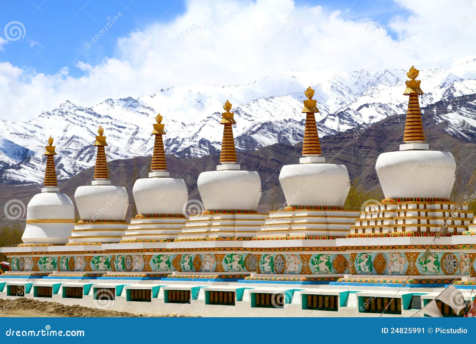 Buddhist gompas stock image. Image of golden, buddhist - 24825991