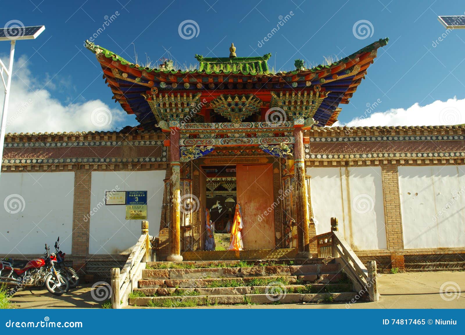 The Buddhist Historic Building in ARou Temple Stock Image - Image of ...