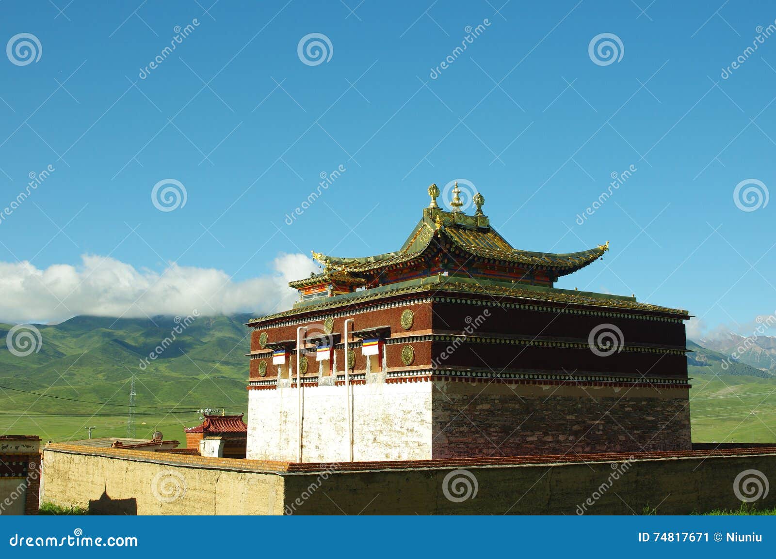 The Buddhist Historic Building in ARou Temple Stock Image - Image of ...