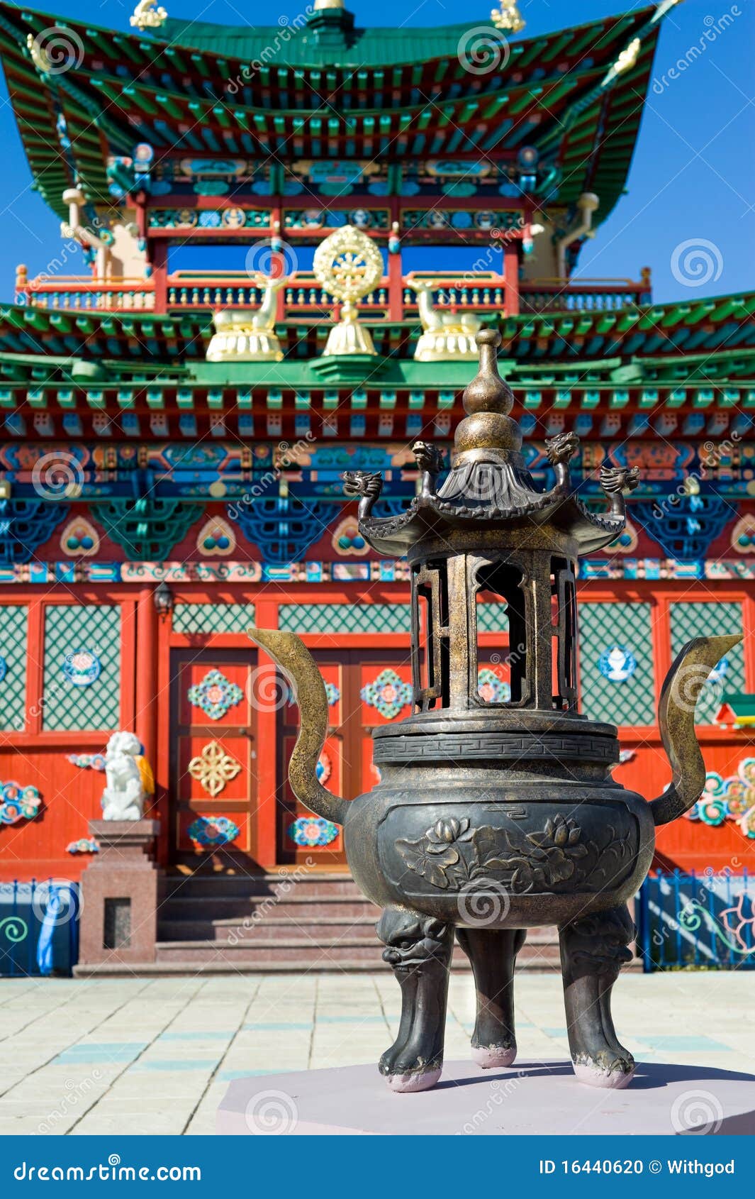 Buddhist incense altar stock photo. Image of buddhist - 16440620
