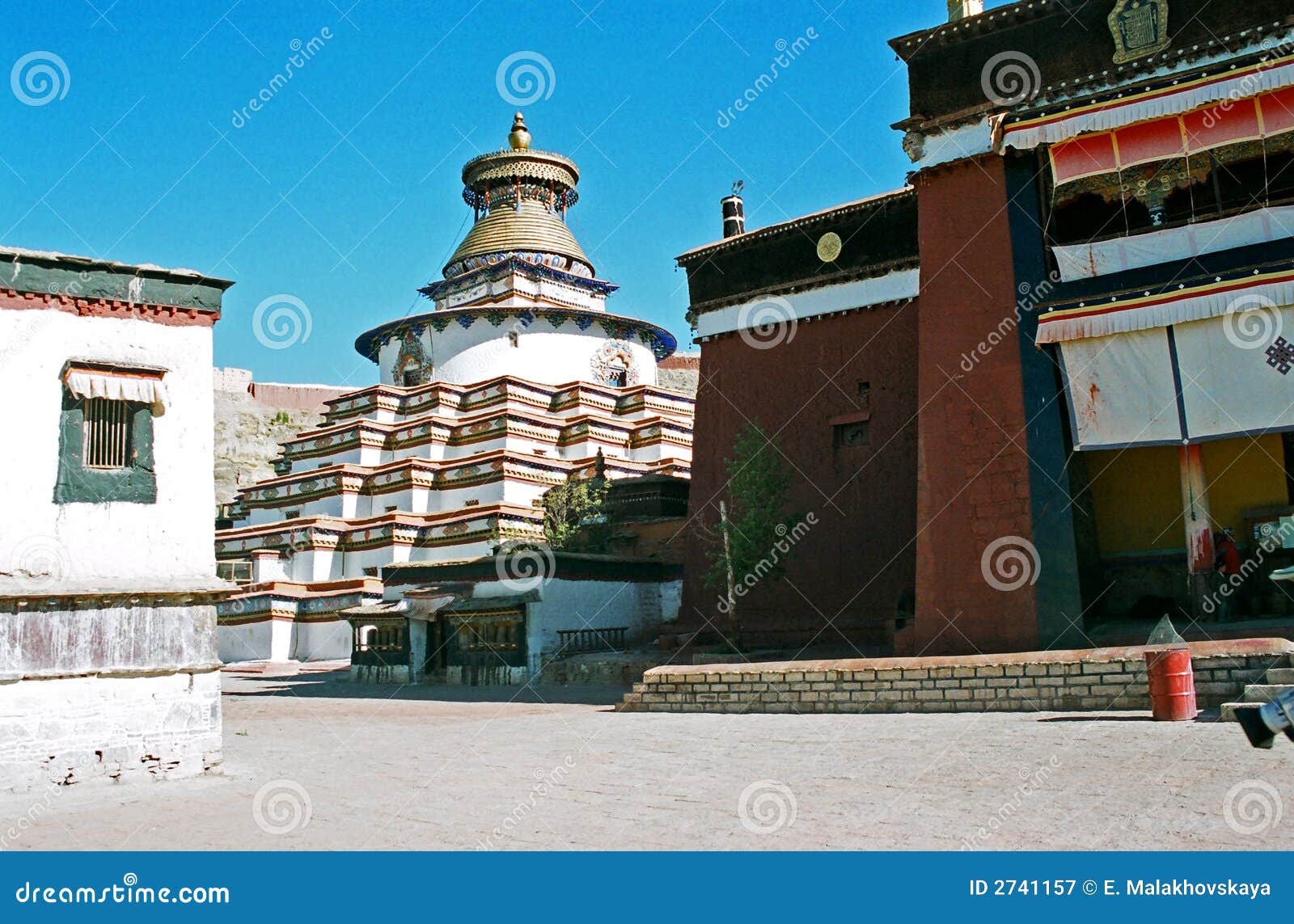 Buddhist Kumbum stock image. Image of ornate, daytime - 2741157