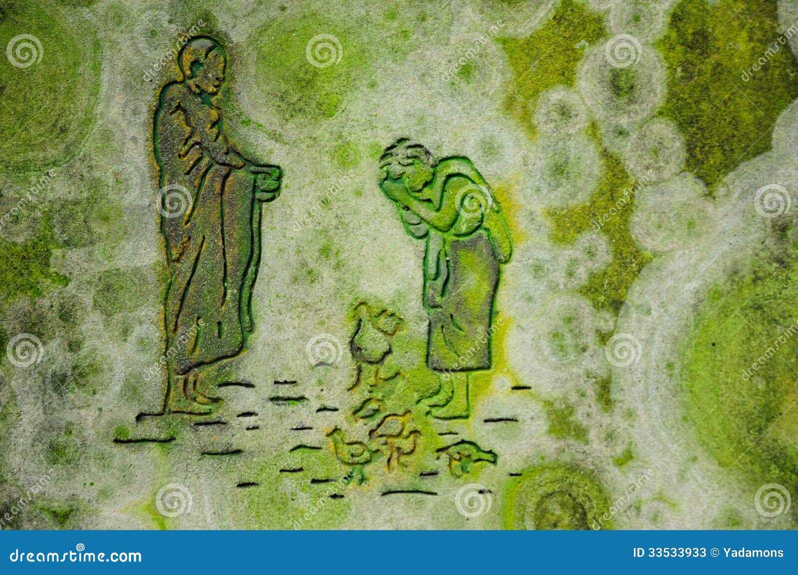 Buddhist Make Merit Offering To Monk Stock Image - Image of texture ...