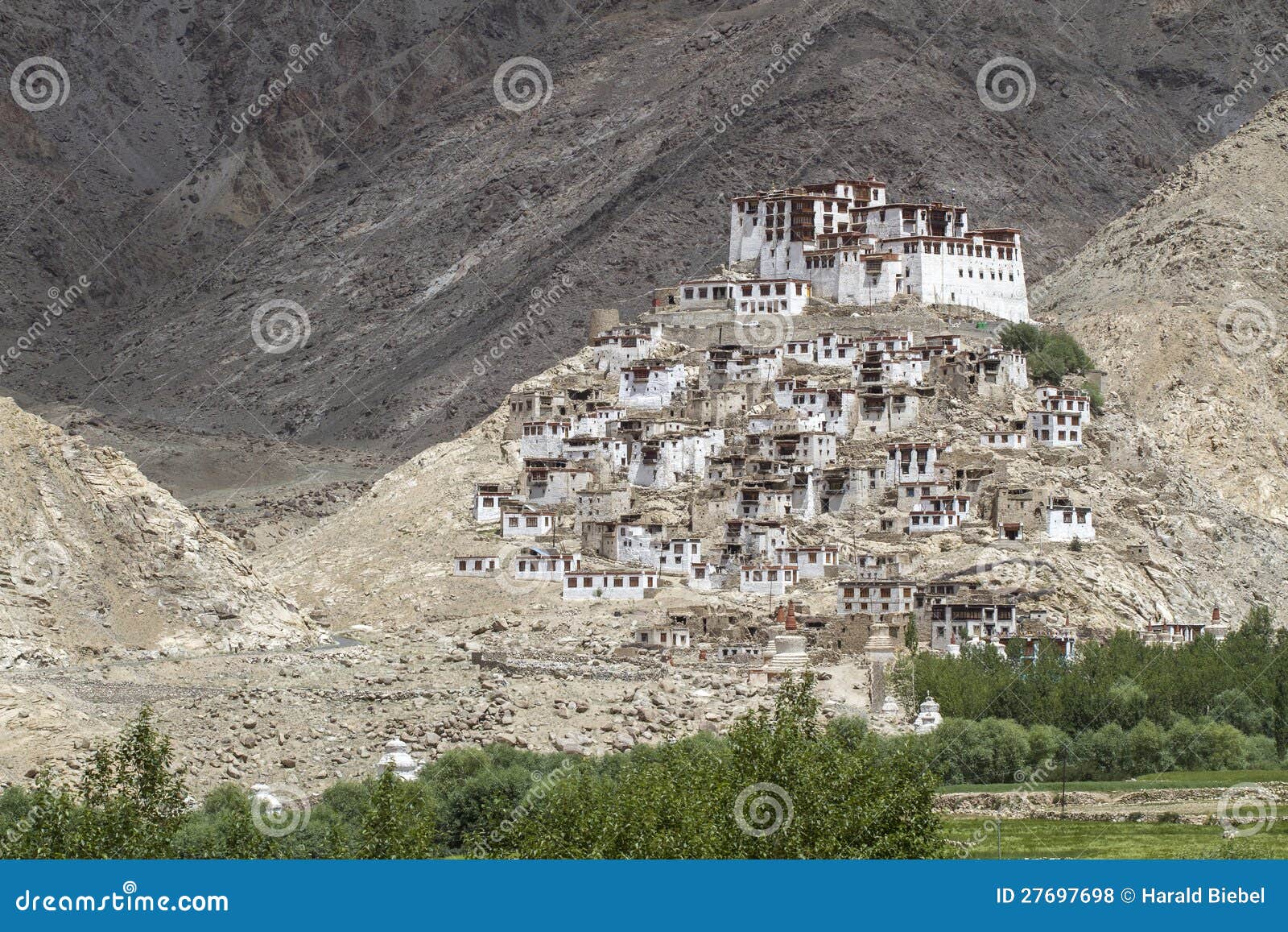 The Buddhist Monastery of Chemre in Ladakh, India Stock Photo - Image ...