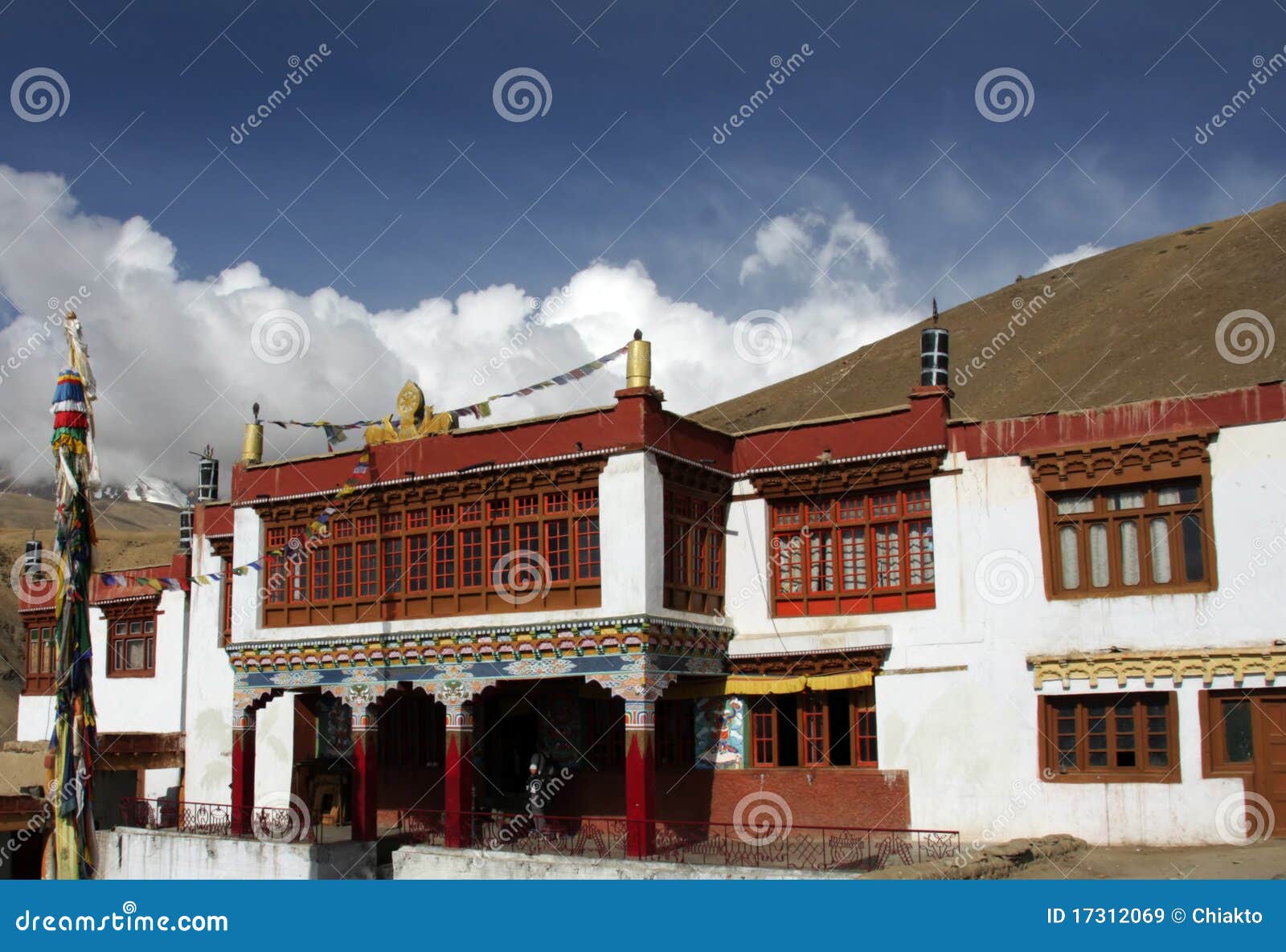 Buddhist Monastery in Ladakh Stock Image - Image of kashmir, desert ...