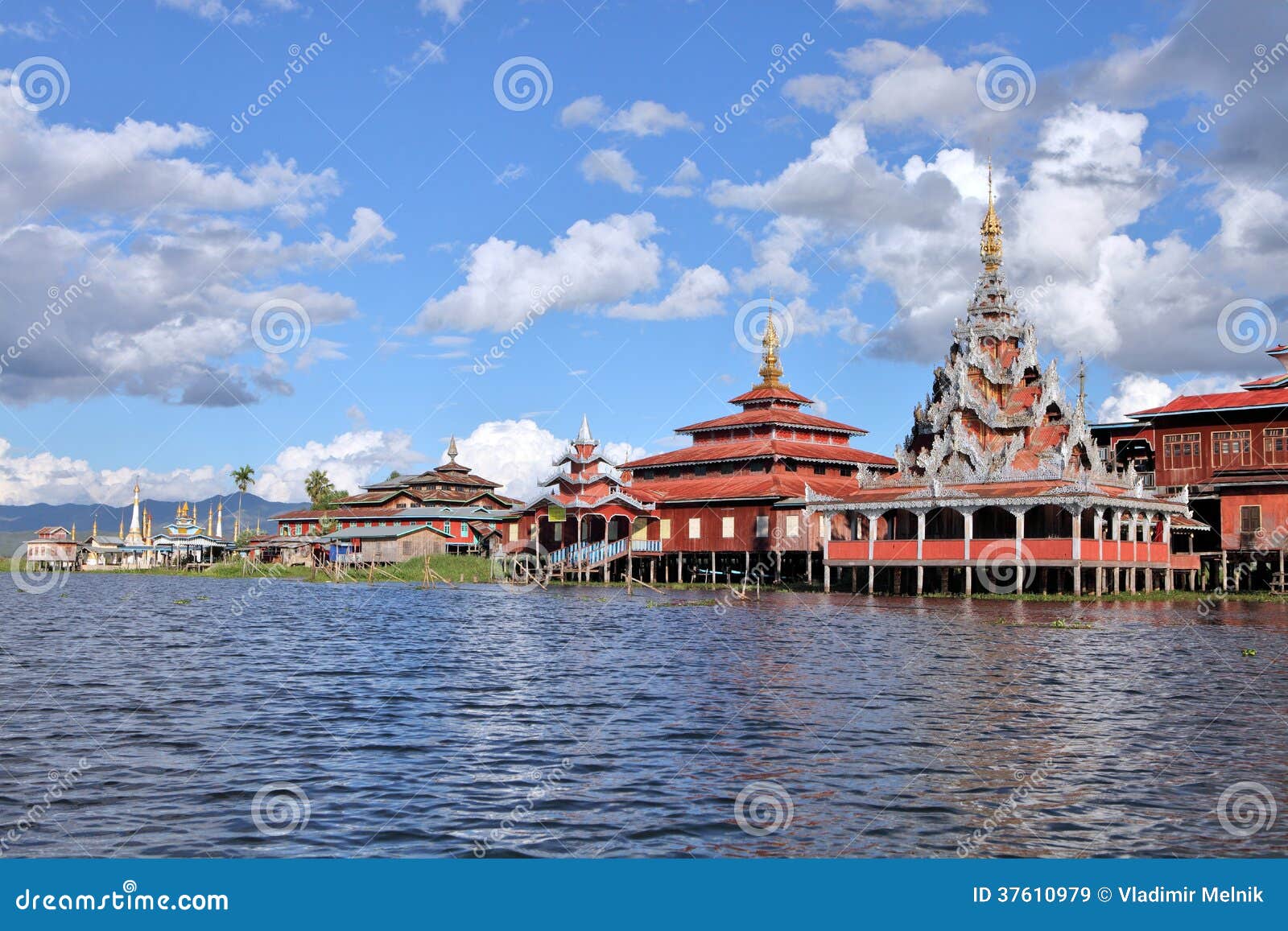 Monastery Standing On Stilts On The Water Royalty-Free Stock ...