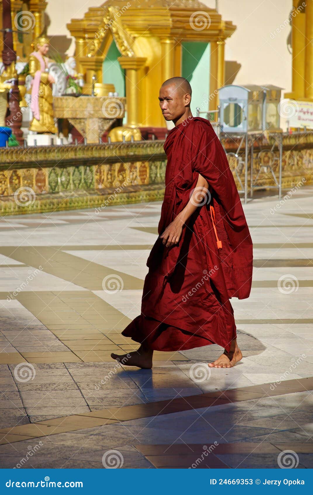 Buddhist monk editorial stock photo. Image of buddha - 24669353