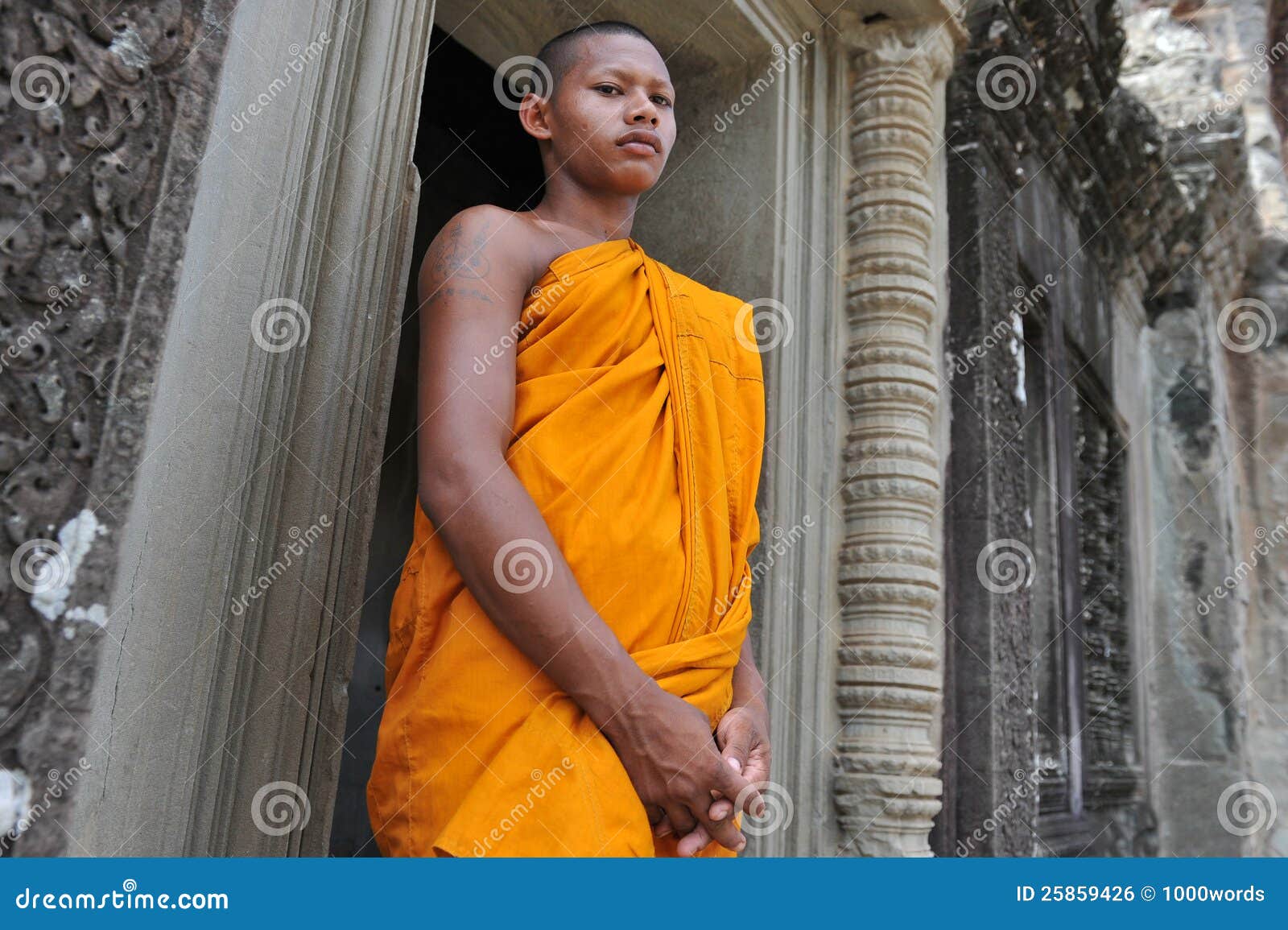 Buddhist Monk editorial photo. Image of asian, alms, historic - 25859426