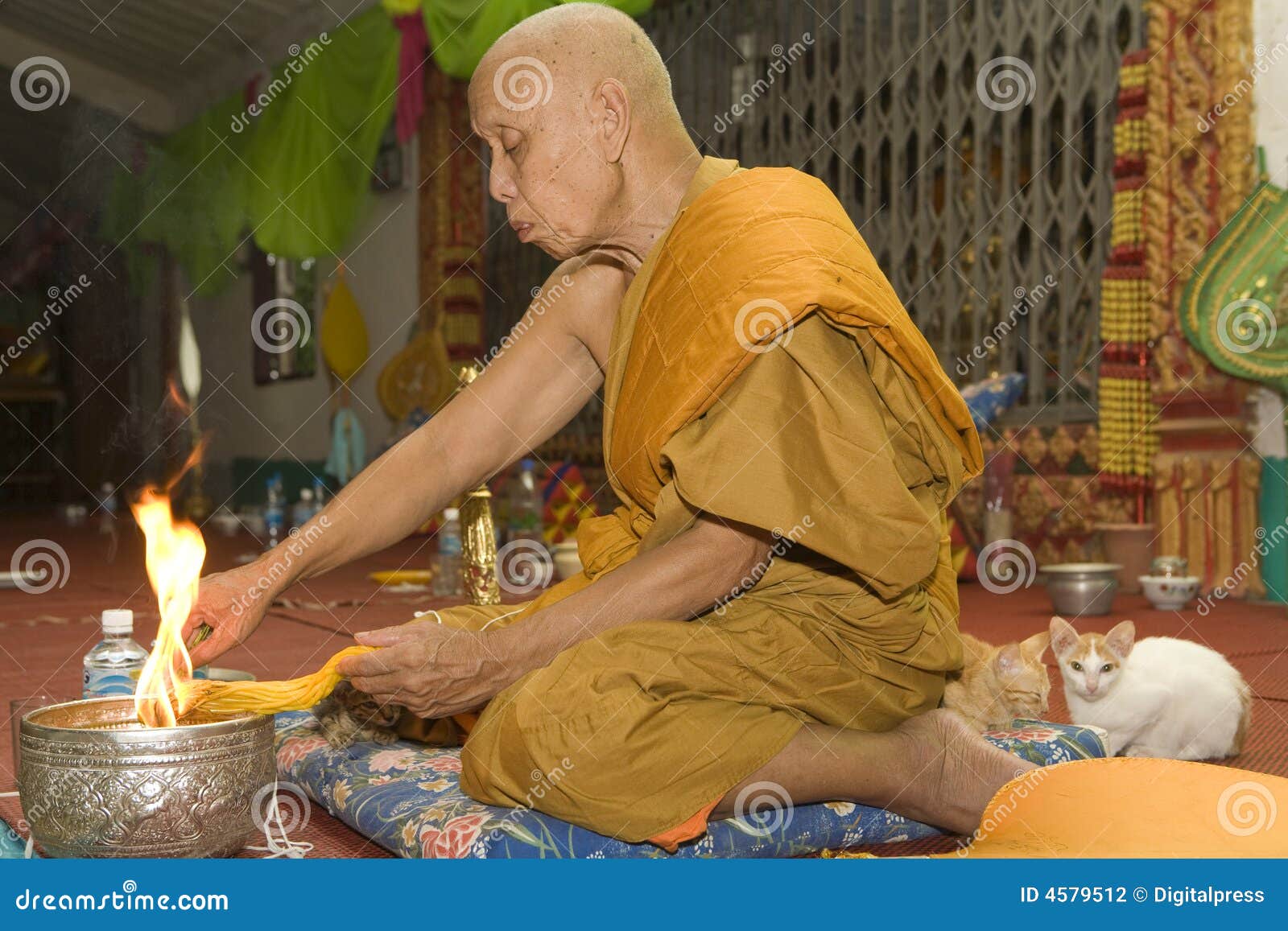 Buddhist monk stock photo. Image of worship, person, belief - 4579512